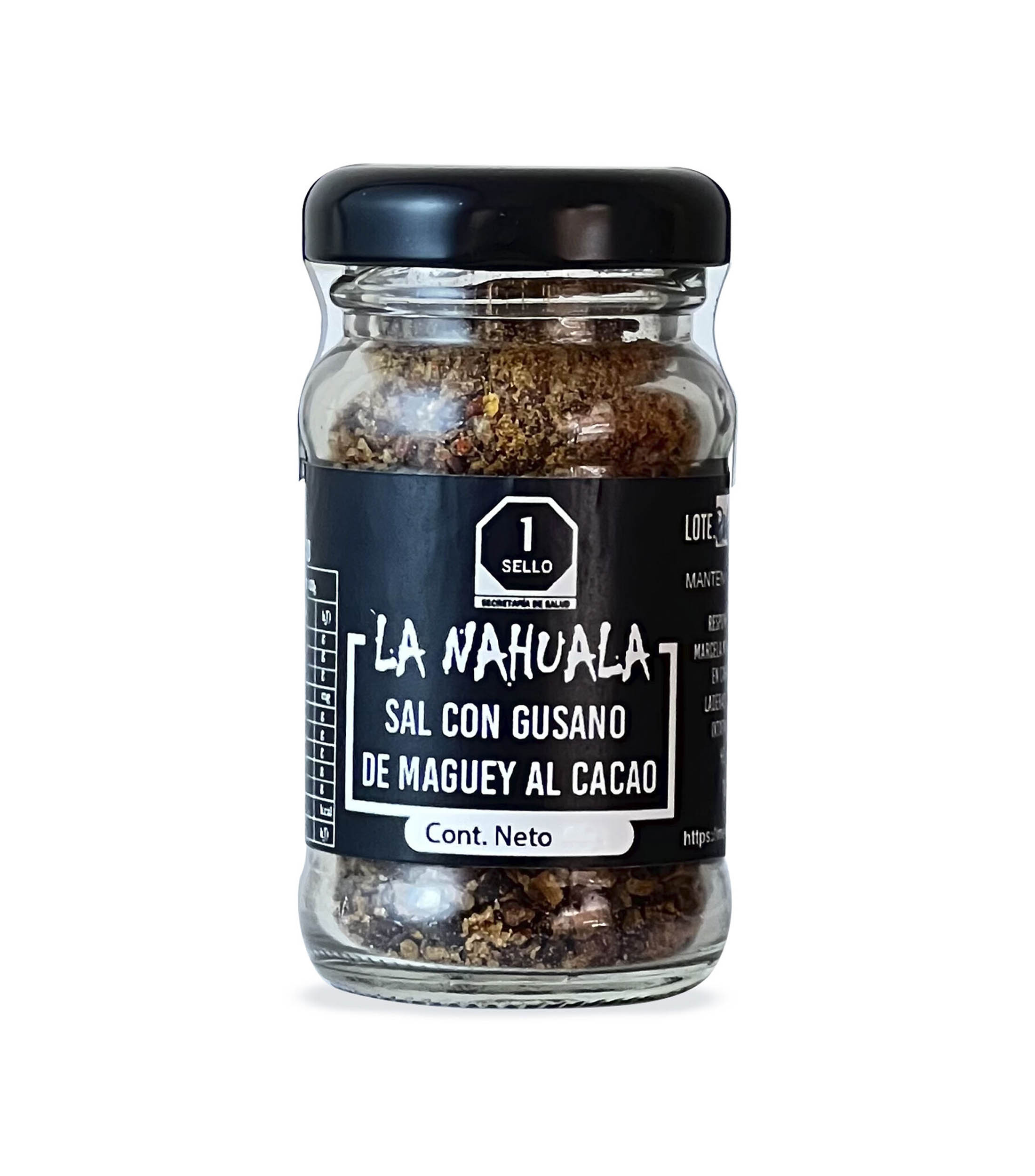 La Nahuala Sal con gusano de mamey al cacao, 50 gr - El Palacio de Hierro