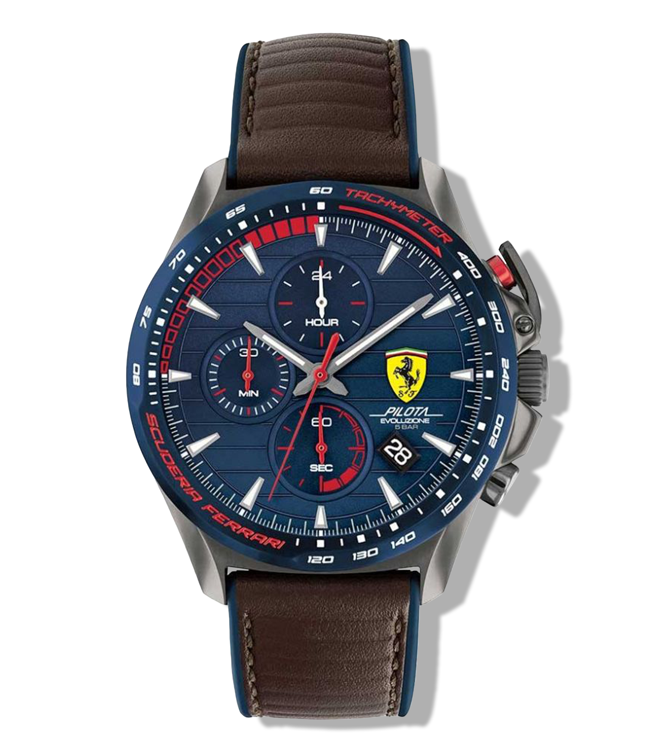 Reloj Ferrari Pilota EVO Turbo con caja y bisel en acero inoxidable ...