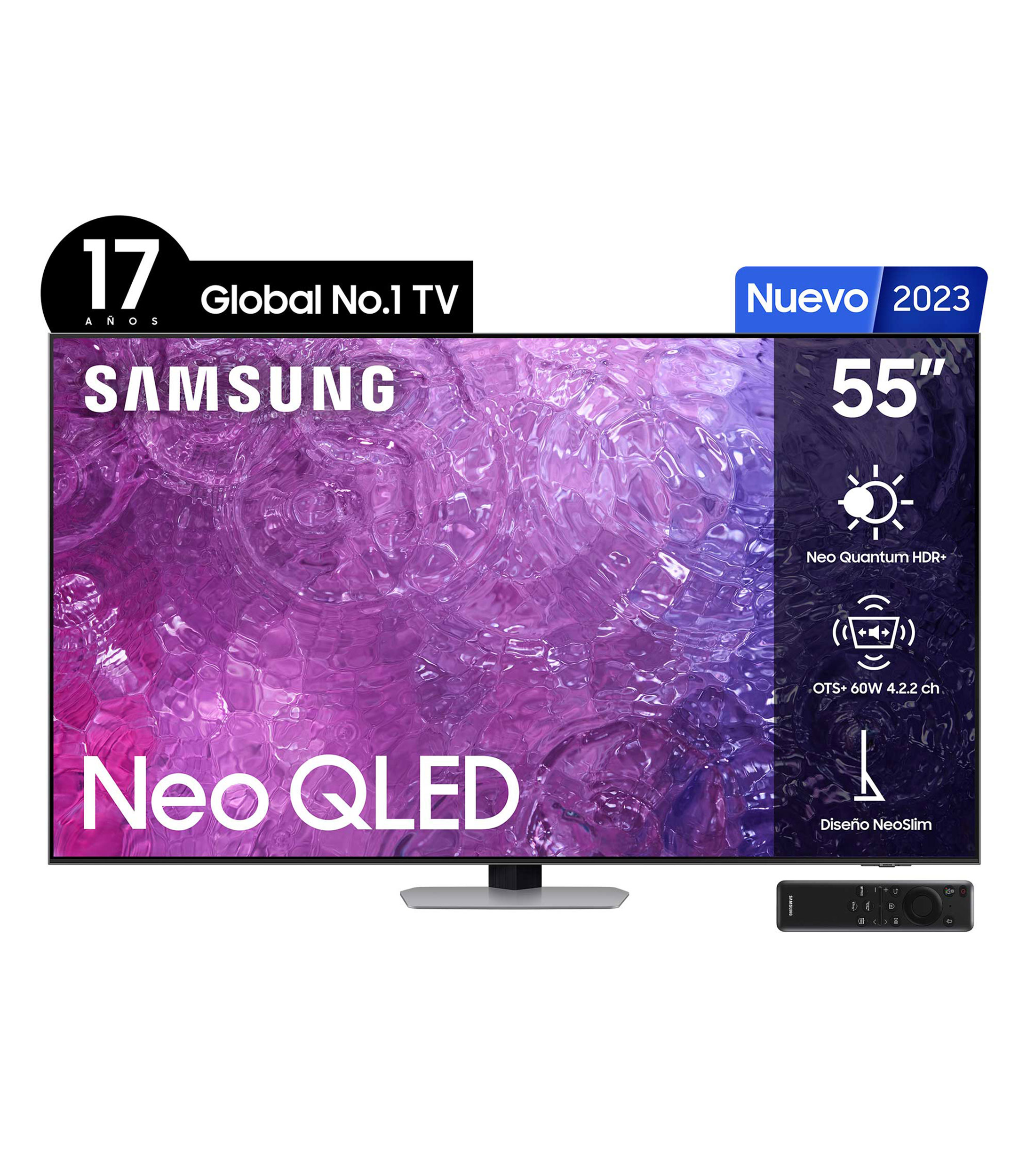 Samsung: Pantalla 55 Pulgadas Plana QLED 4K QN55QN90CAFXZX | El Palacio ...