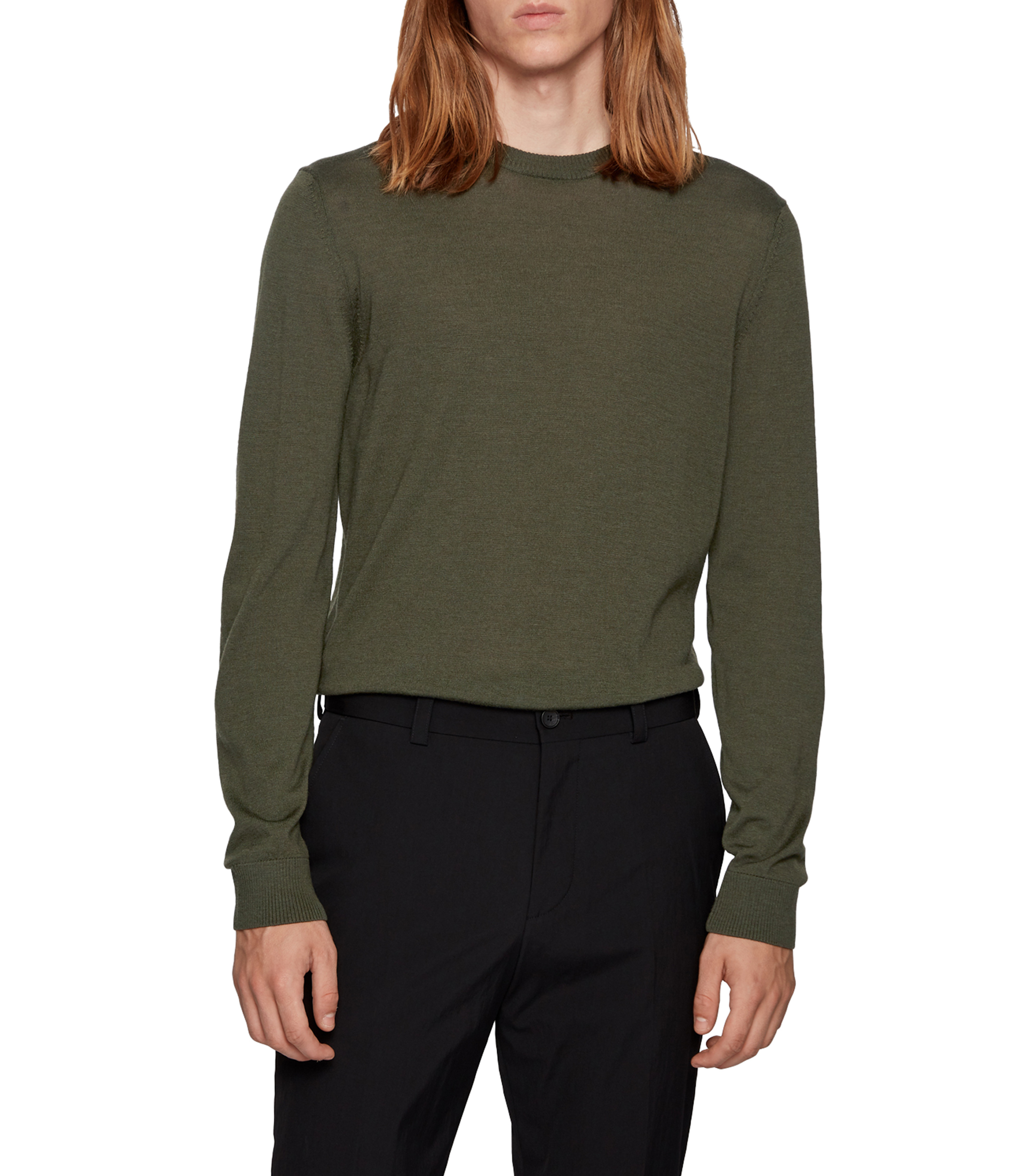 Boss Suéter BOSS en mezcla de lana con detalles a rayas - El Palacio de ...