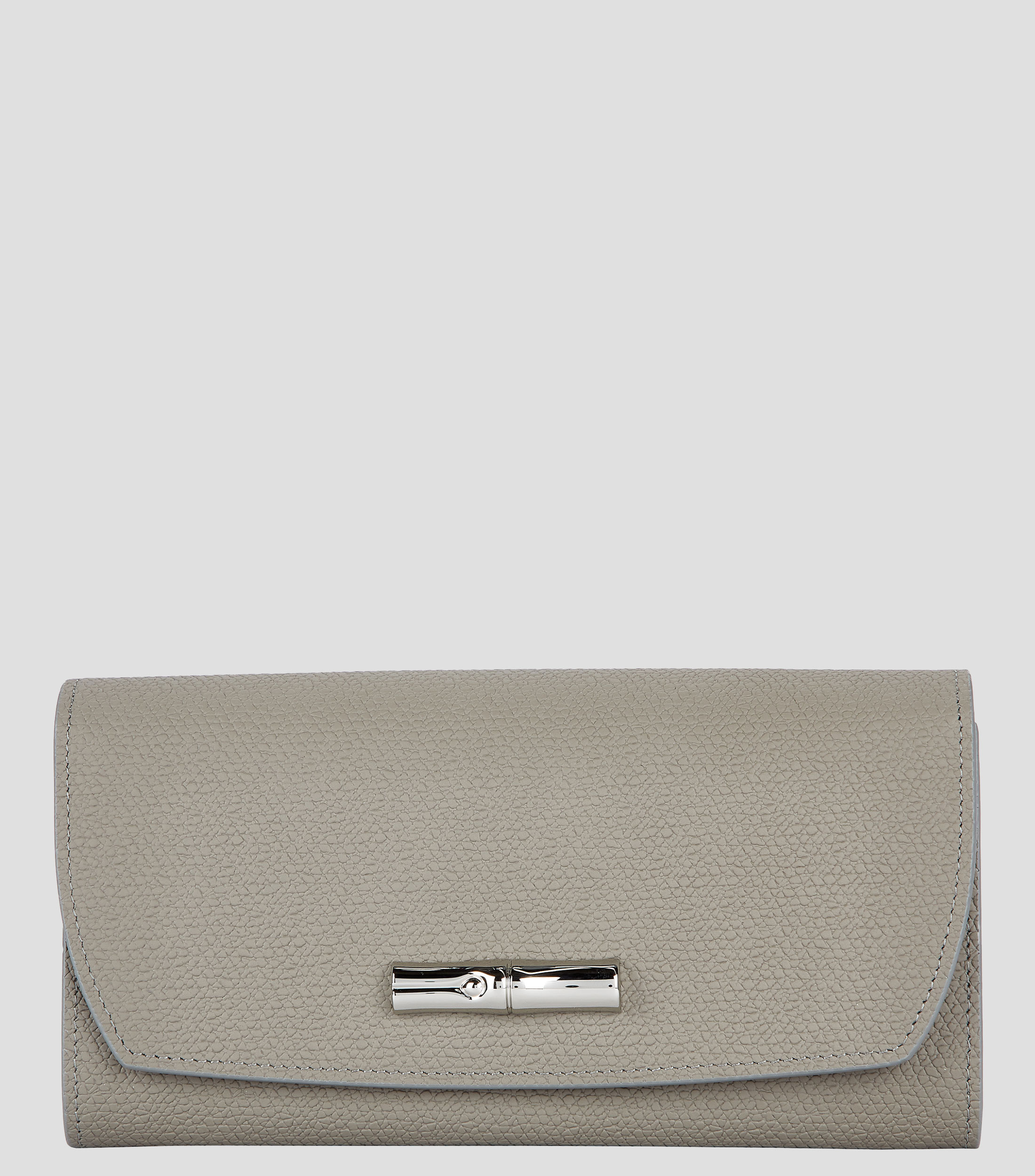 Longchamp: Cartera gris en Piel Rosea Continent Mujer | El Palacio de ...