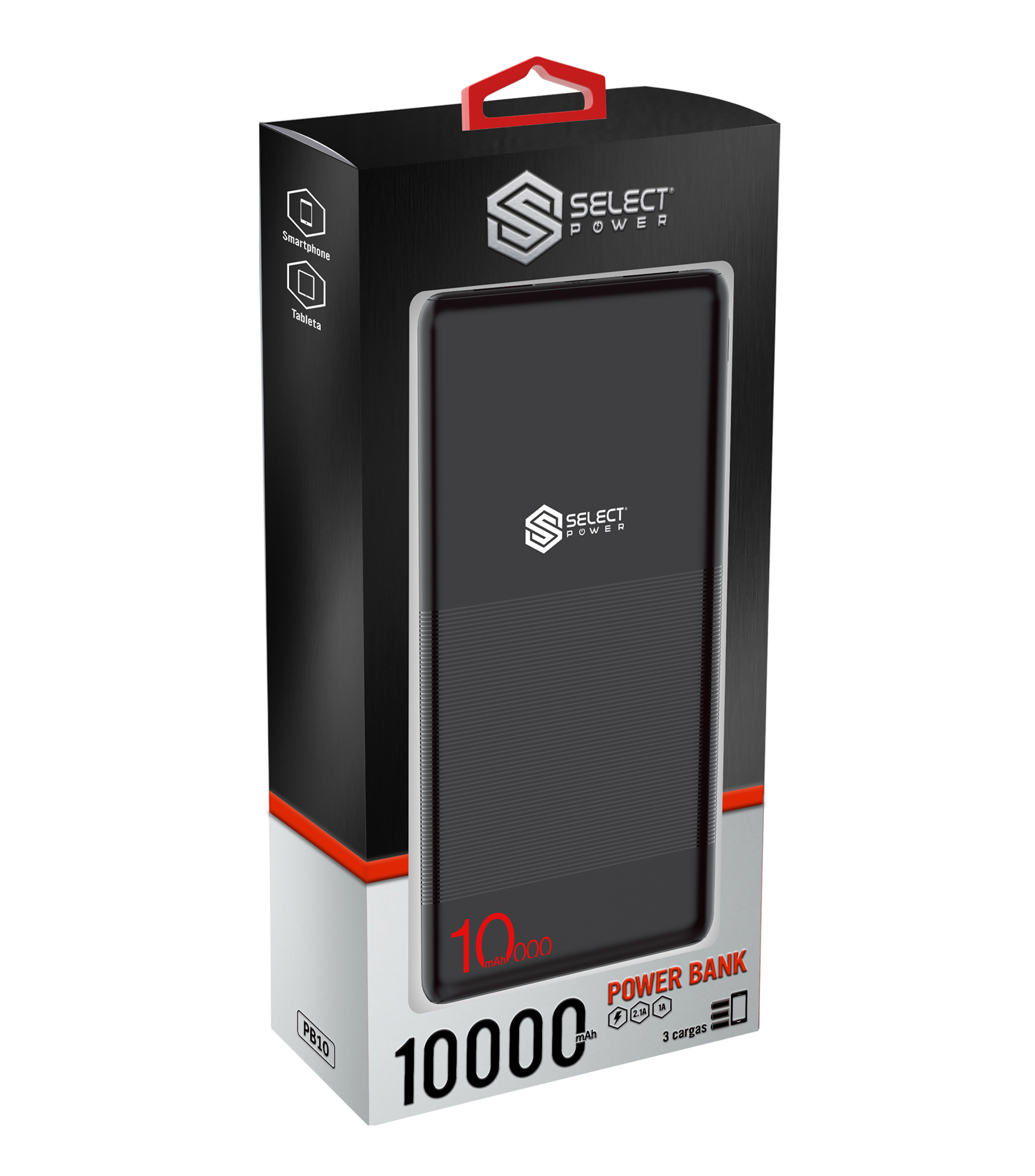 Select Sound Batería Power Bank 10,000 mAh, Negro - El Palacio de Hierro