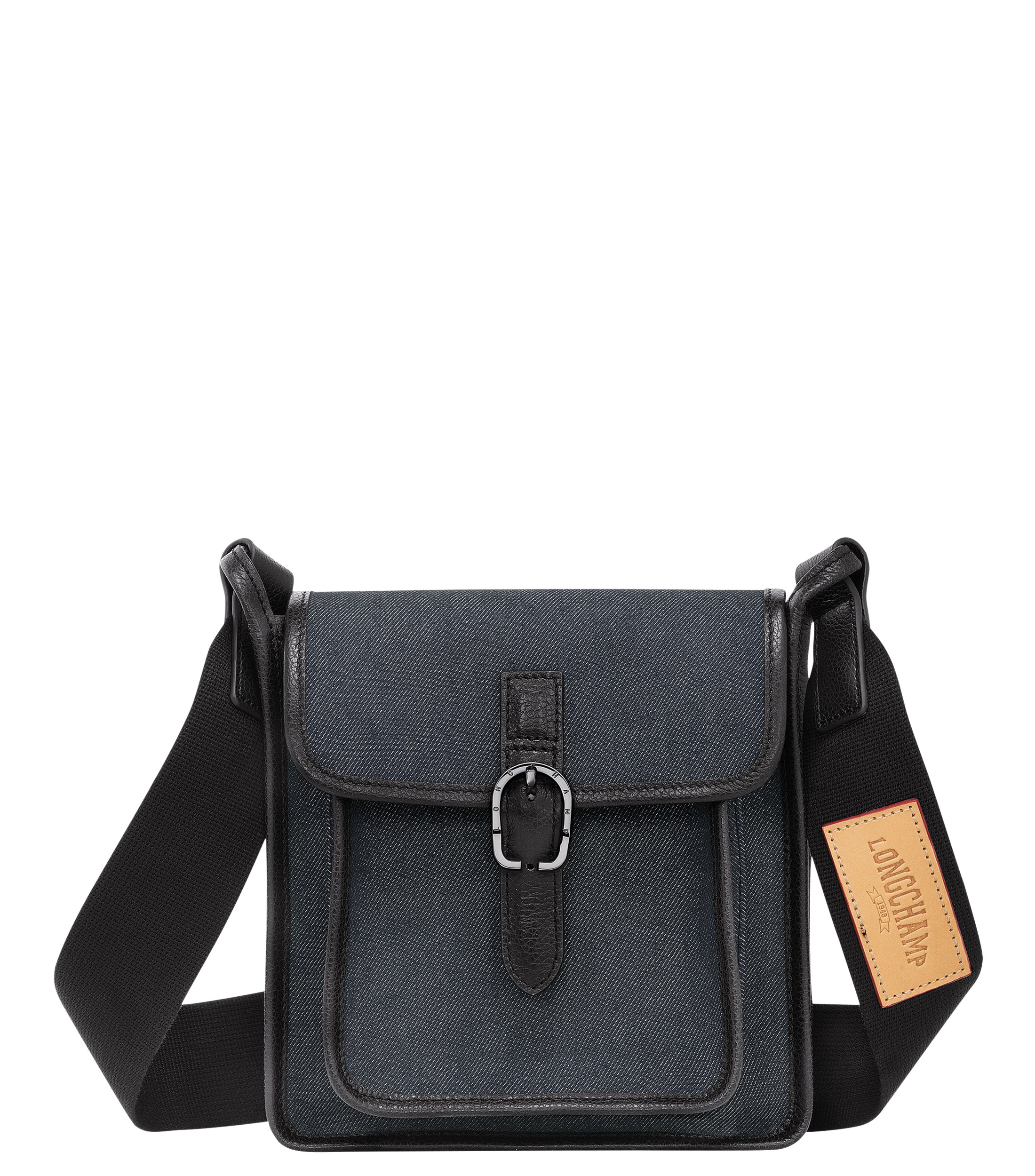Longchamp: Bolso Crossbody Le Foulonné Denim Mujer | El Palacio de Hierro