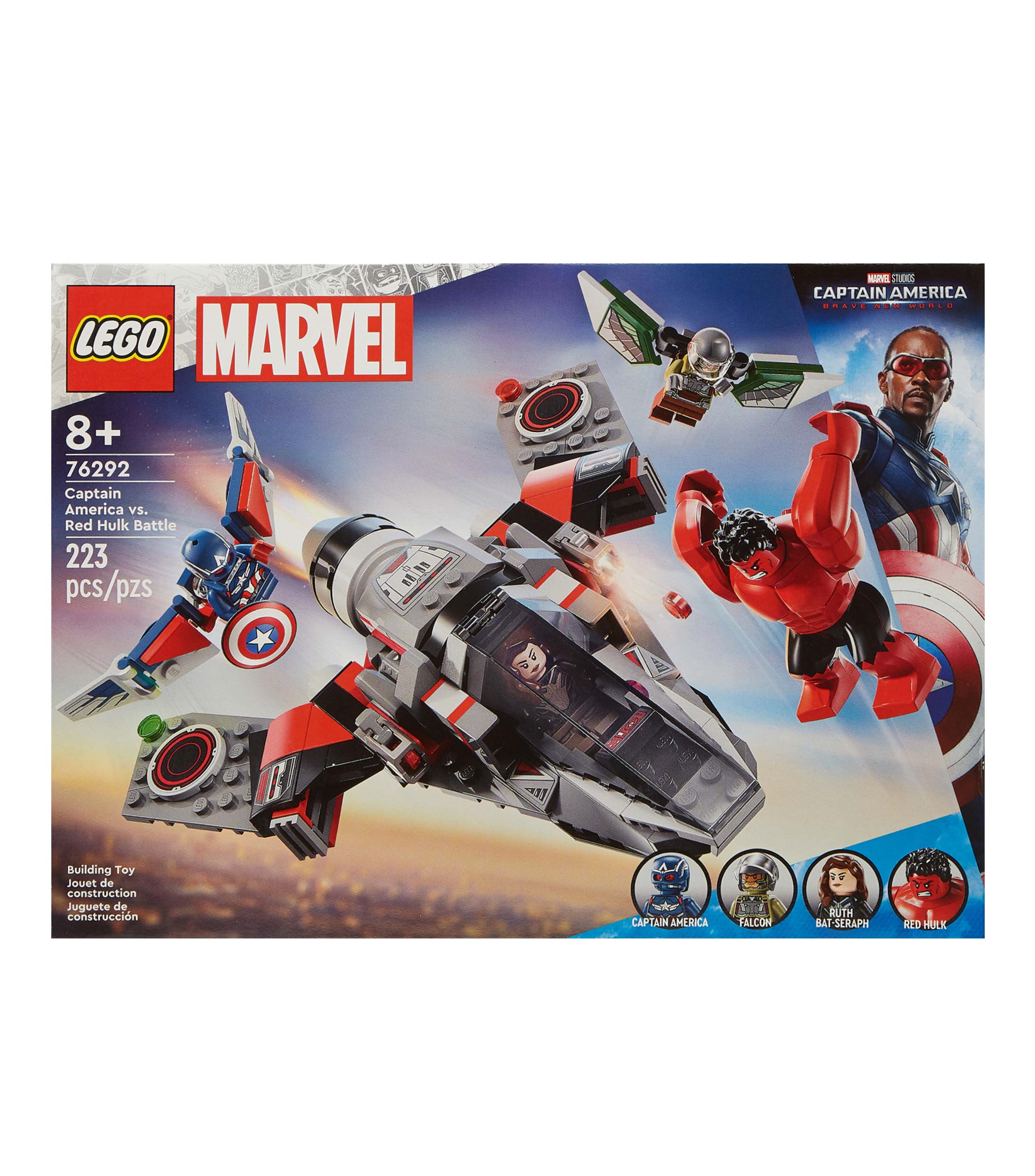 Lego Lego Marvel Batalla entre el Capitán América y Hulk Rojo - El ...