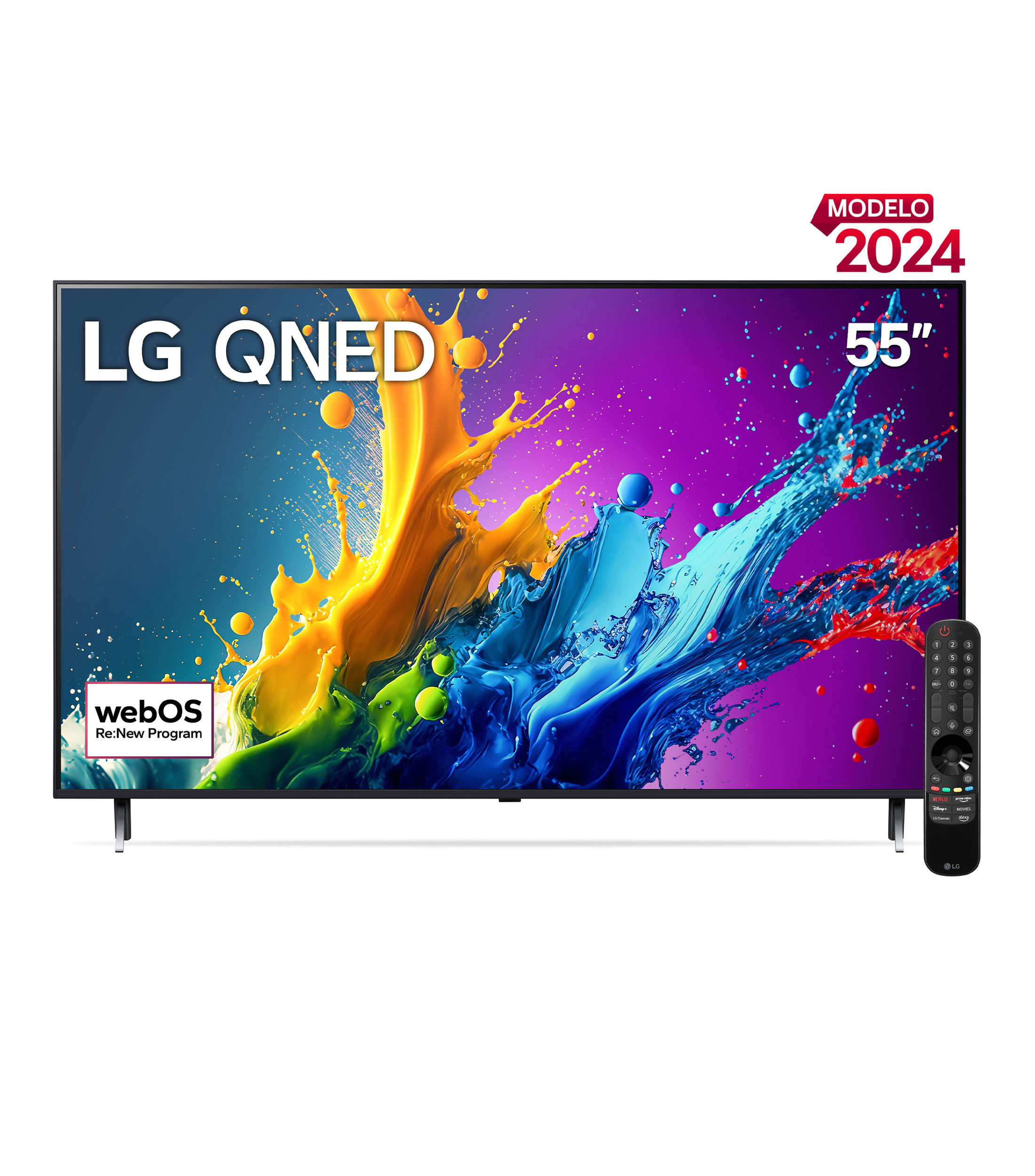 Lg Pantalla 55 Pulgadas, Plana, QNED, 4K, webOS, 55QNED80TS |El Palacio ...