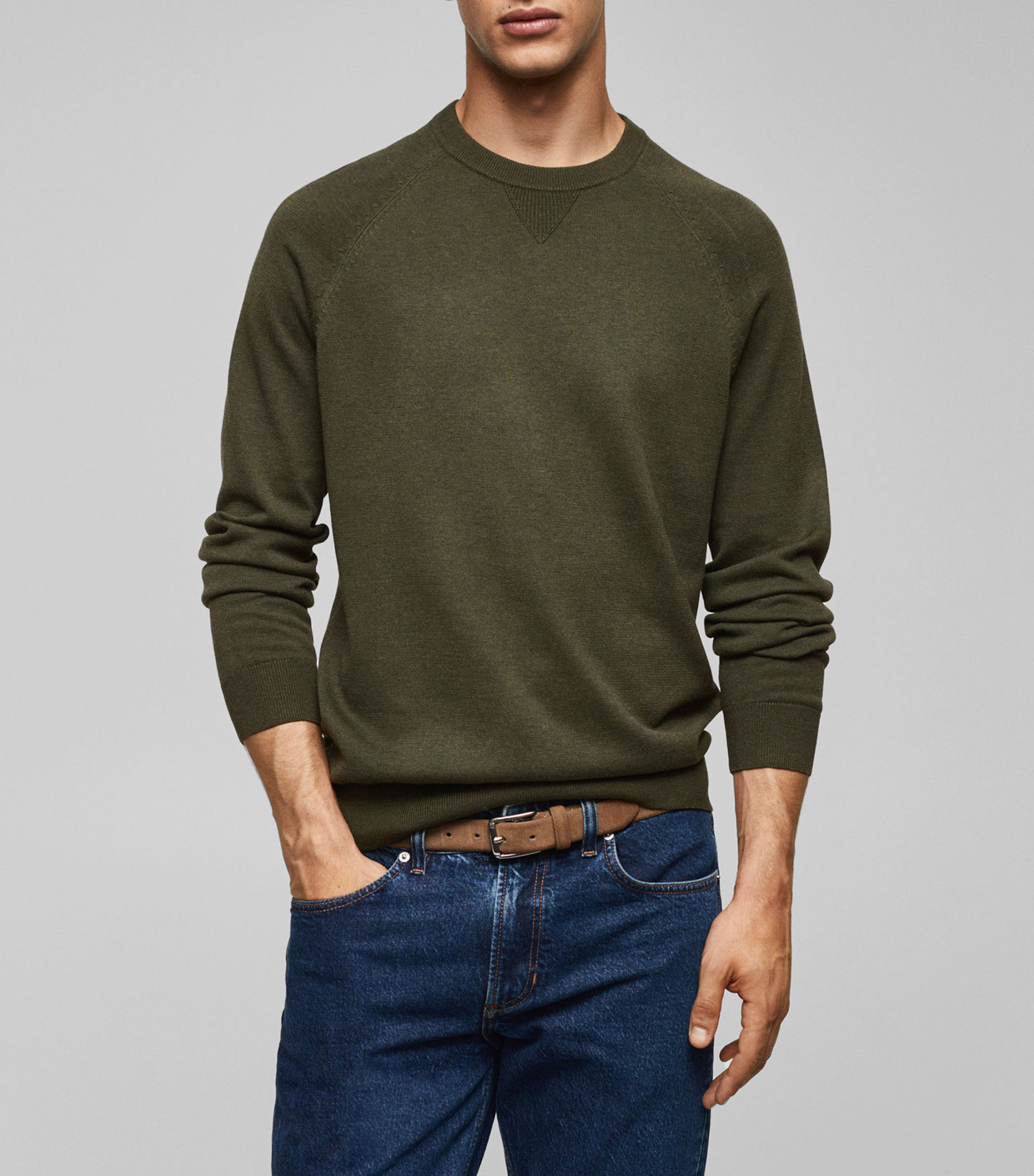 Mango Suéter cuello redondo Hombre - El Palacio de Hierro