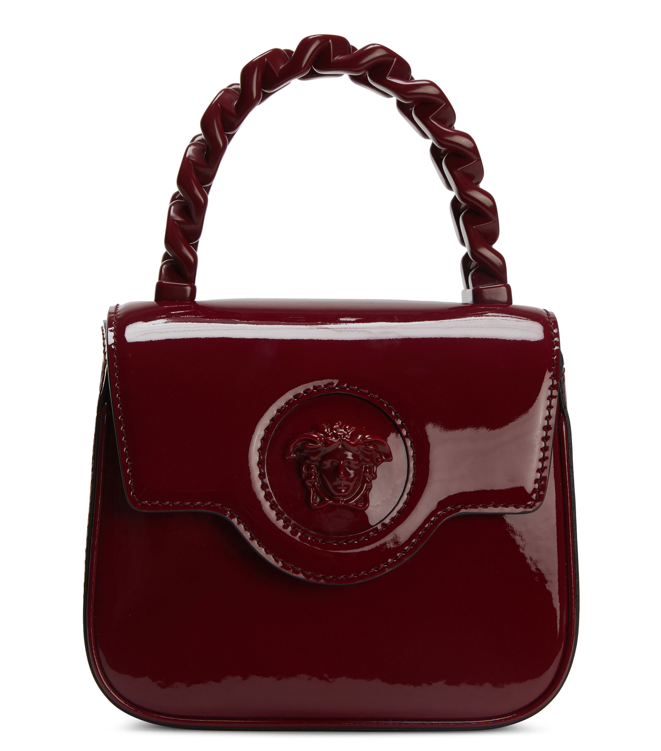 Versace: Bolso shoulder rojo en piel La Medusa Mujer | El Palacio de Hierro