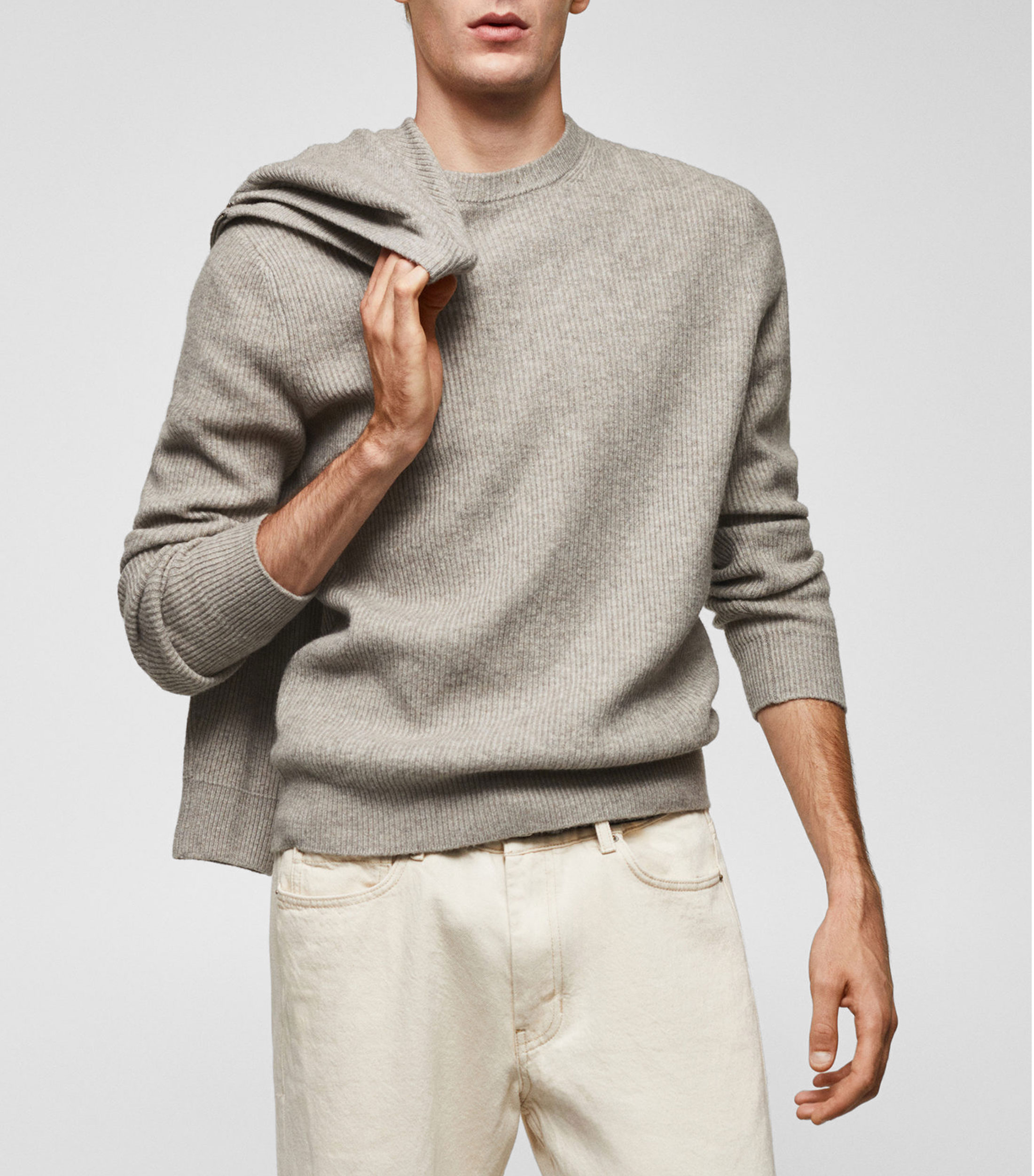 Mango: Suéter cuello redondo liso Hombre | El Palacio de Hierro