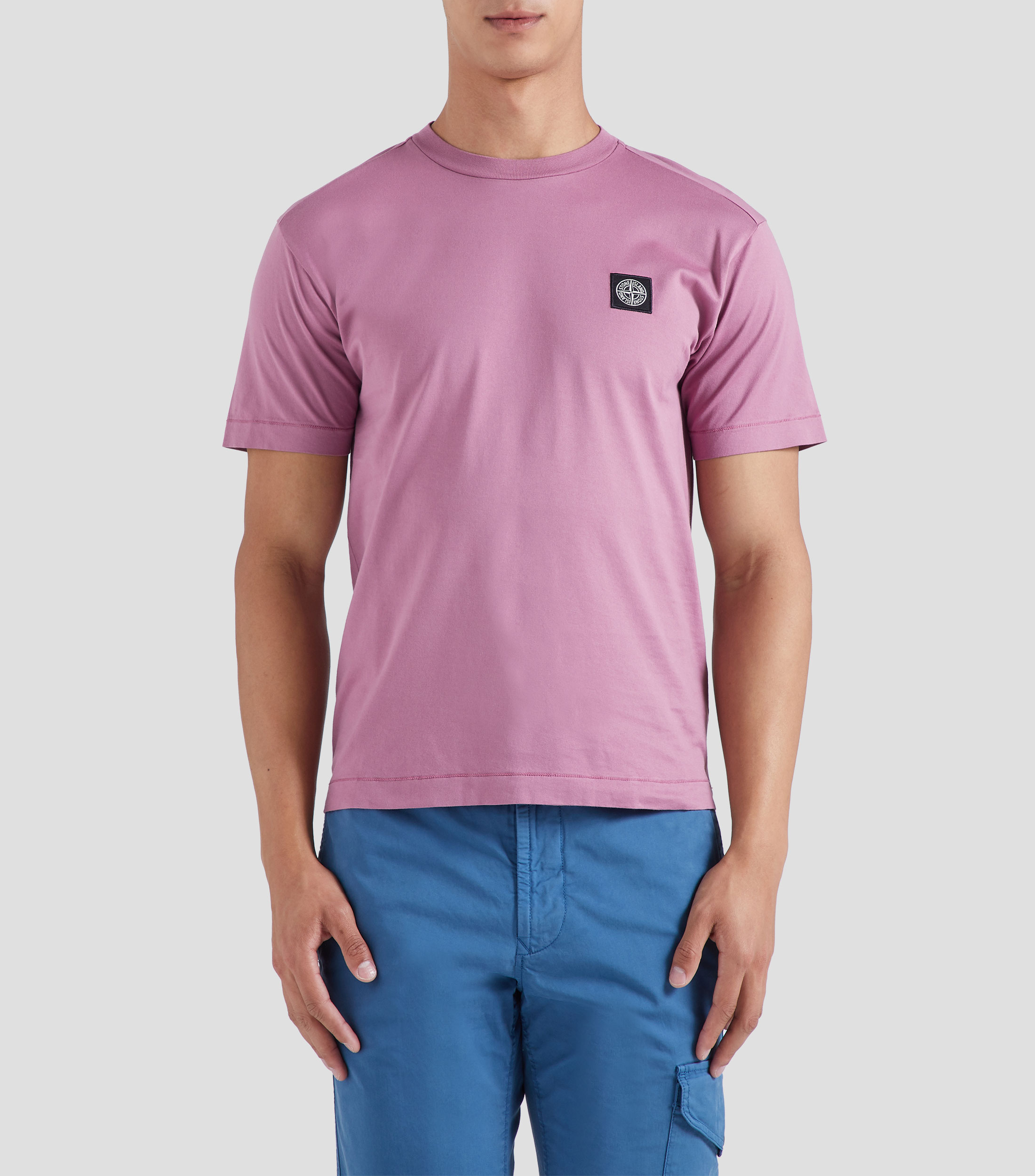 Stone Island: Playera de cuello redondo con manga corta Hombre | El ...