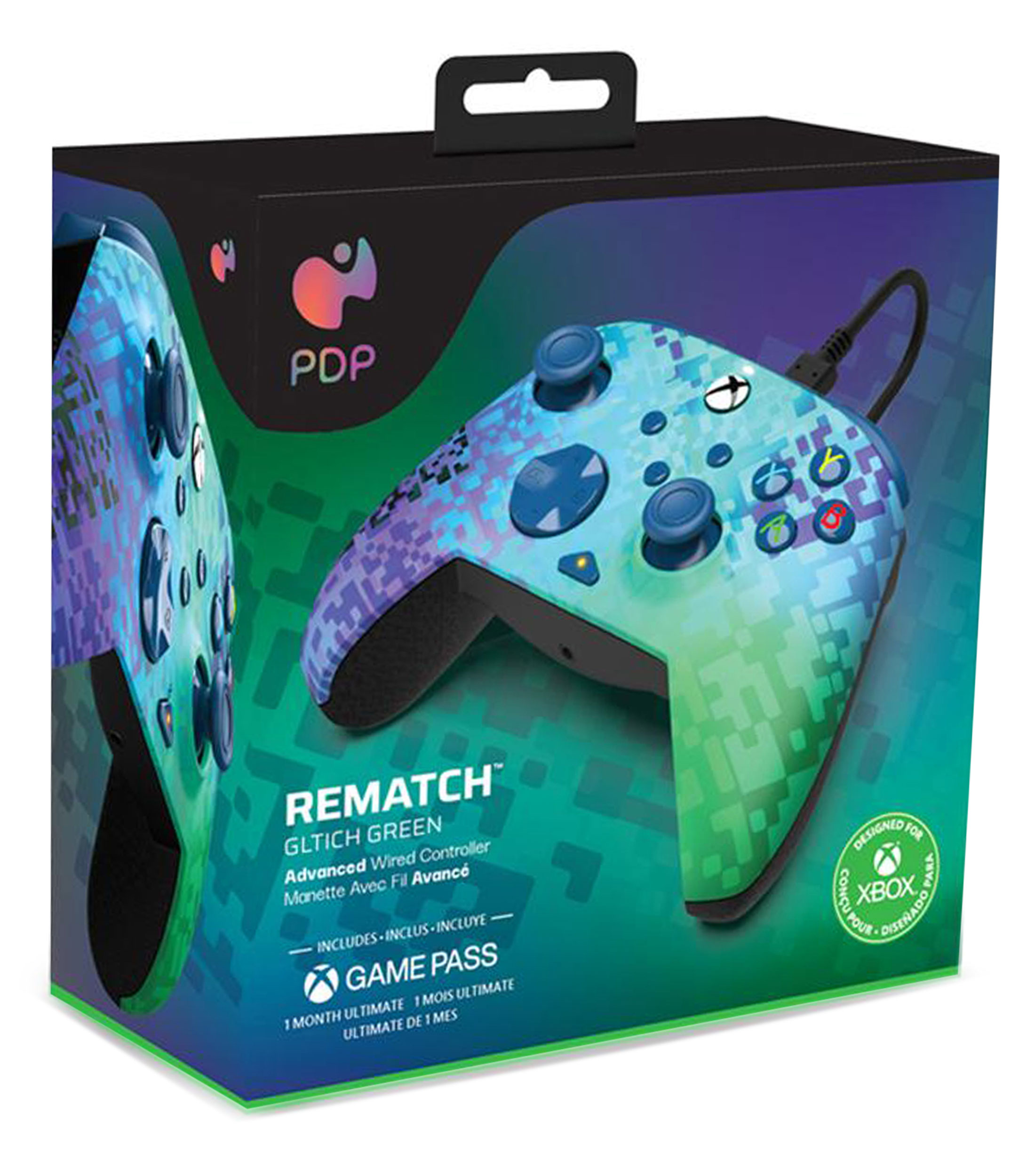 PDP Control Alámbrico Rematch Xbox, PC Verde - El Palacio de Hierro