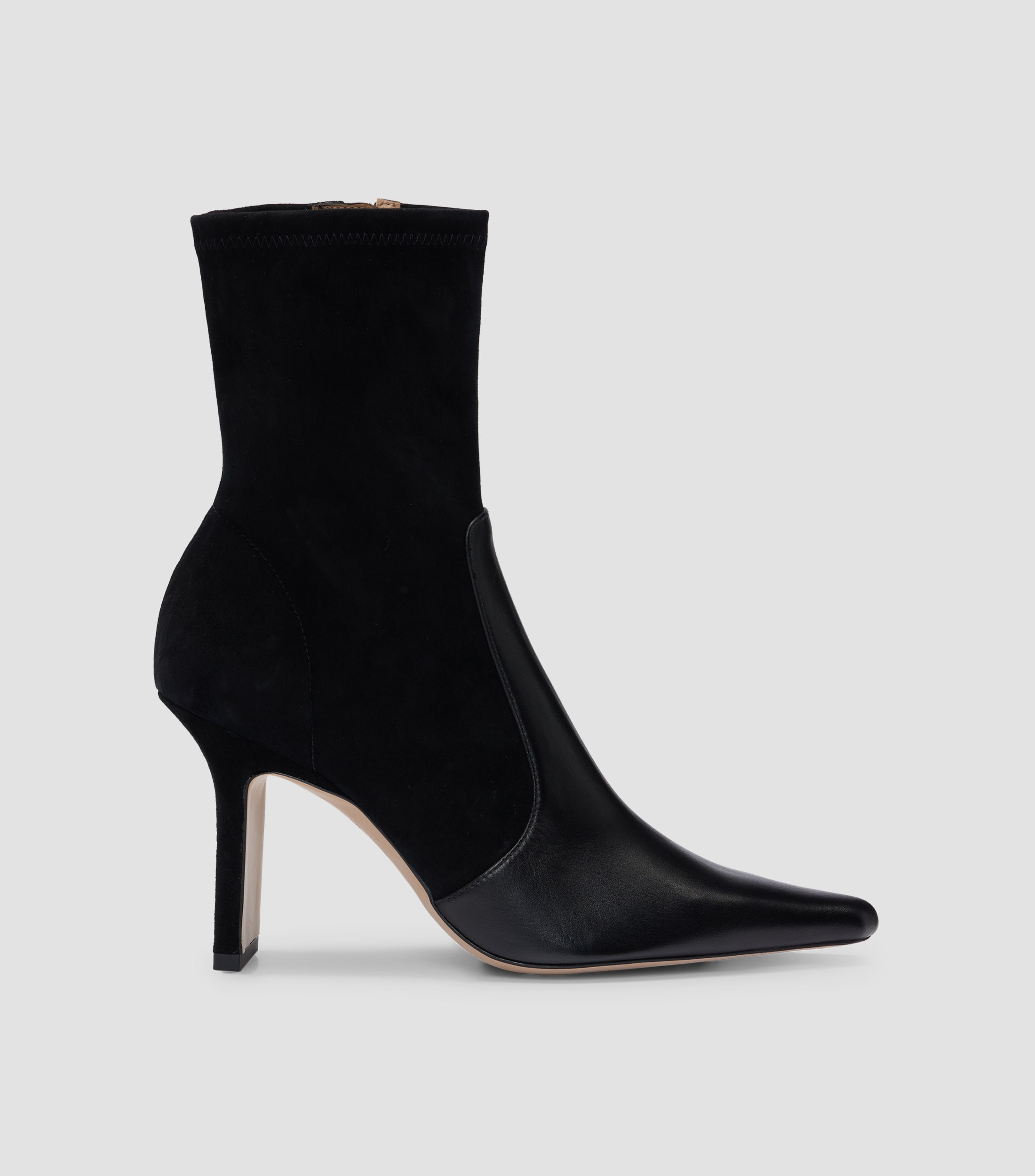 Boss: Botines de ante y piel con cremallera lateral Mujer | El Palacio ...