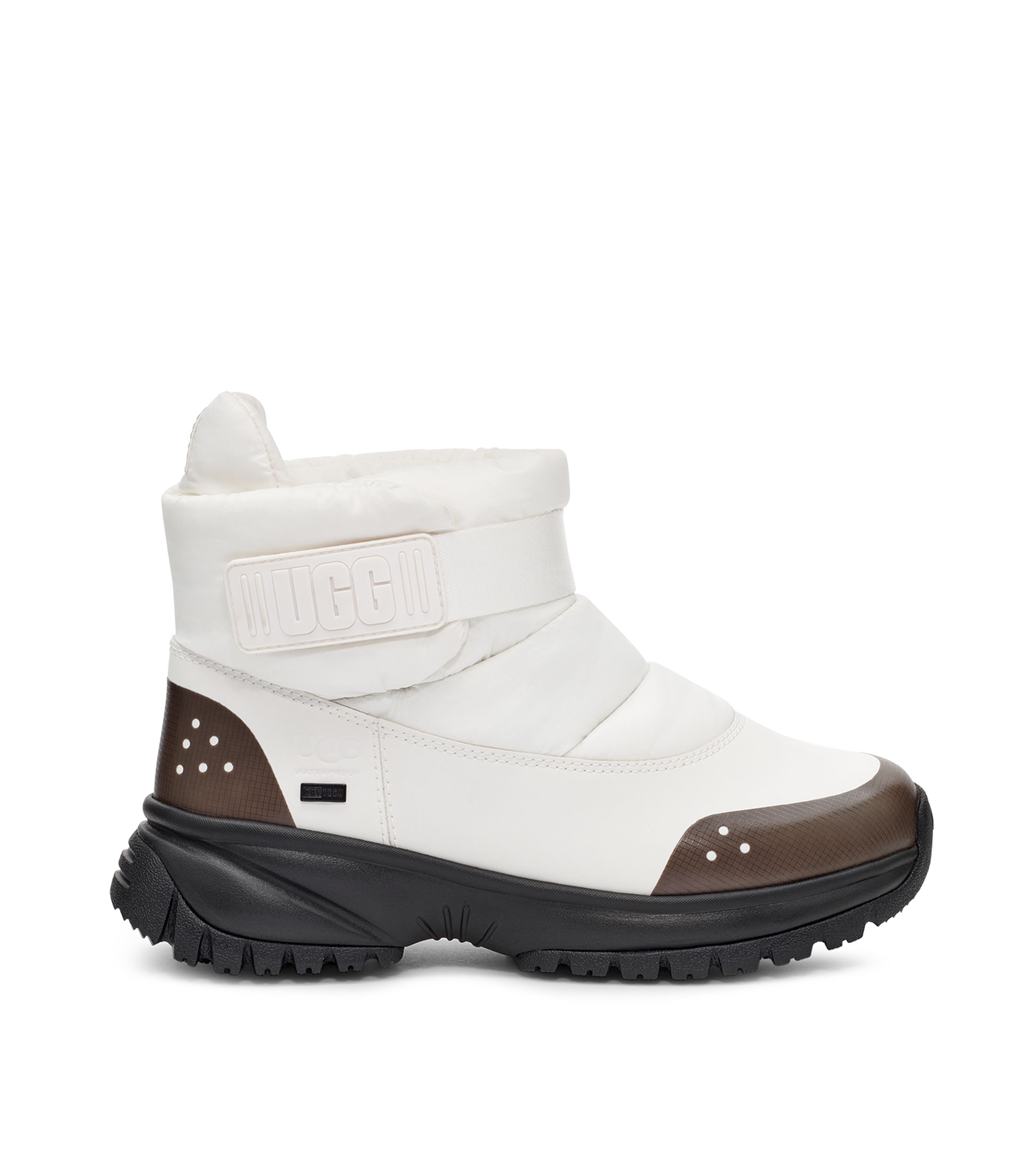 Ugg: Botines Yose Puff Blancos con tacón bajo cuadrado Mujer | El ...