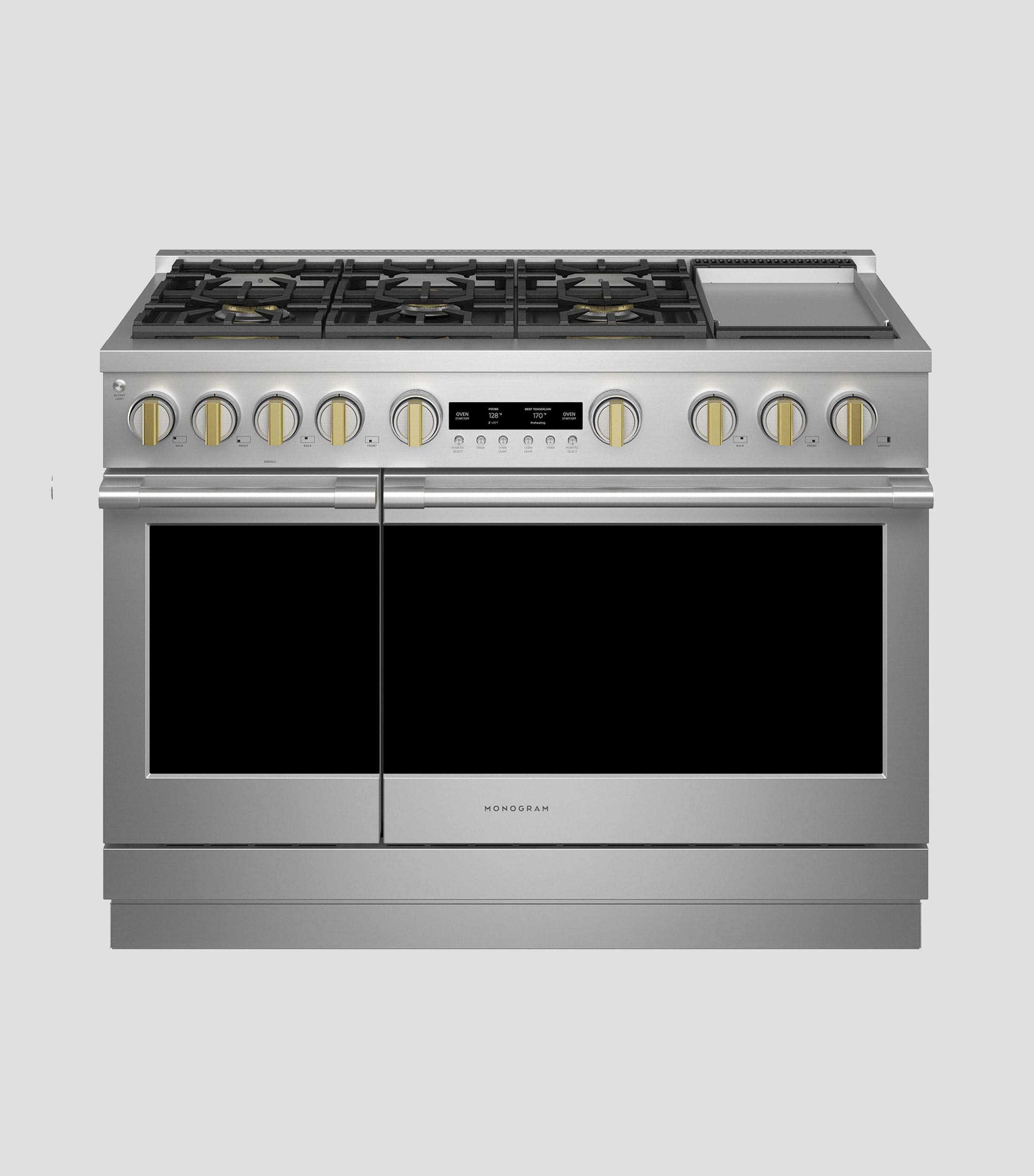 Monogram Estufa de piso dual ZDP486NDTSS de Gas LP 48" - El Palacio de ...