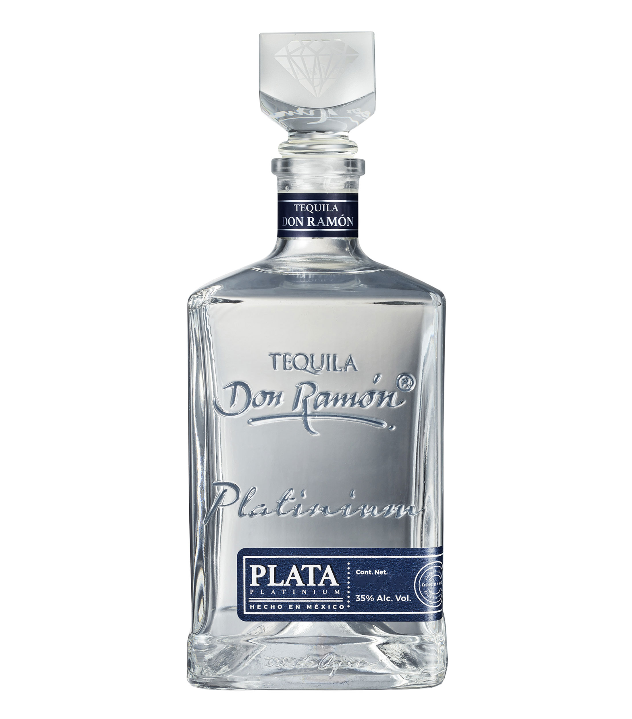 Don Ramón: Tequila Blanco Cristalino Don Ramón Plata Platinum, 700 ml ...