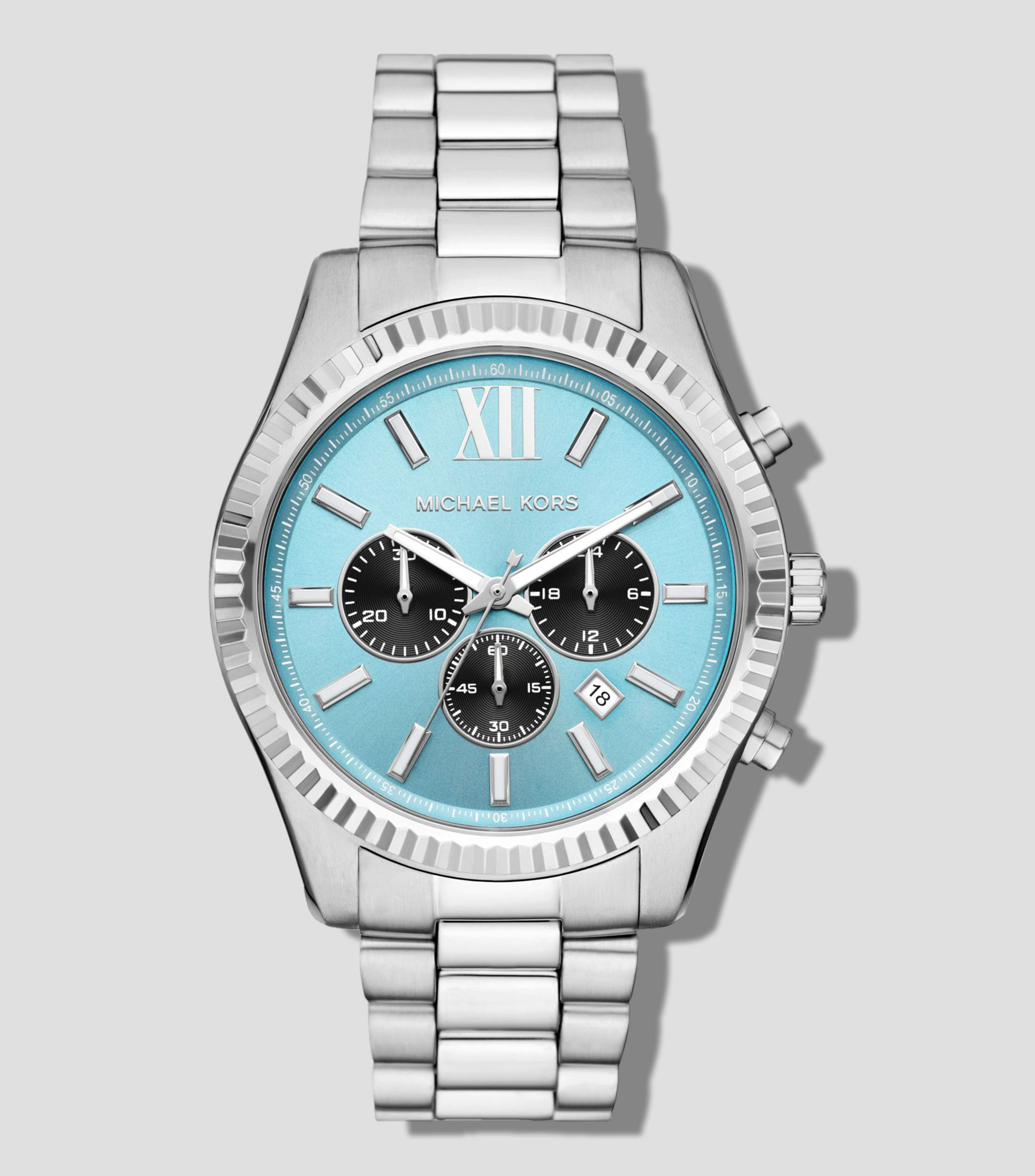 Michael Kors: Reloj para Hombre Lexington Casual, Plateado, Azul | El ...
