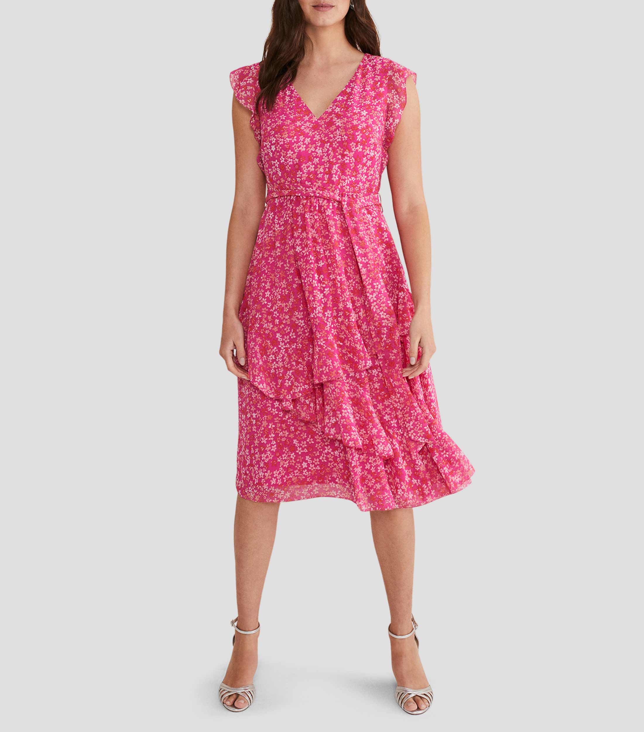 Phase Eight: Vestido de Fiesta midi con flores Breesha Mujer | El ...