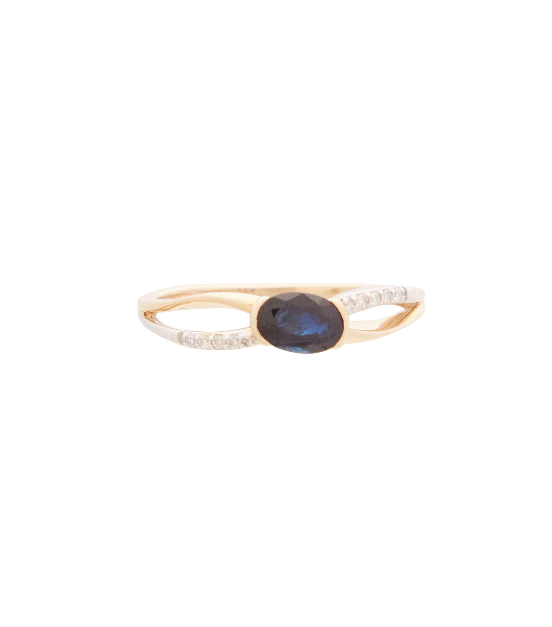 Eternity Anillo en oro combinado de 14 Kts con diamante Mujer - El ...