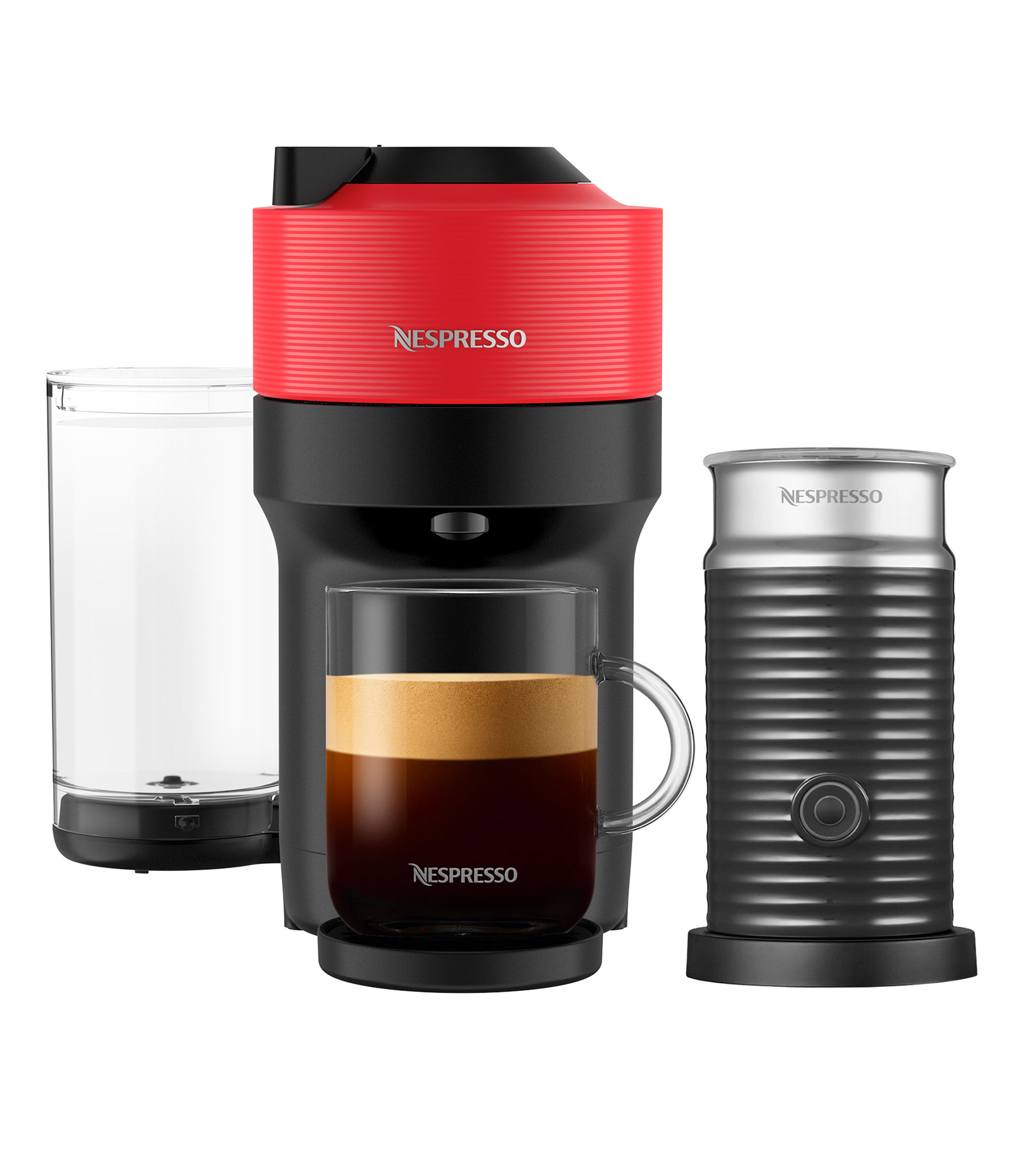 Nespresso Combo Cafetera Nespresso Vertuo Pop Rojo - El Palacio de Hierro