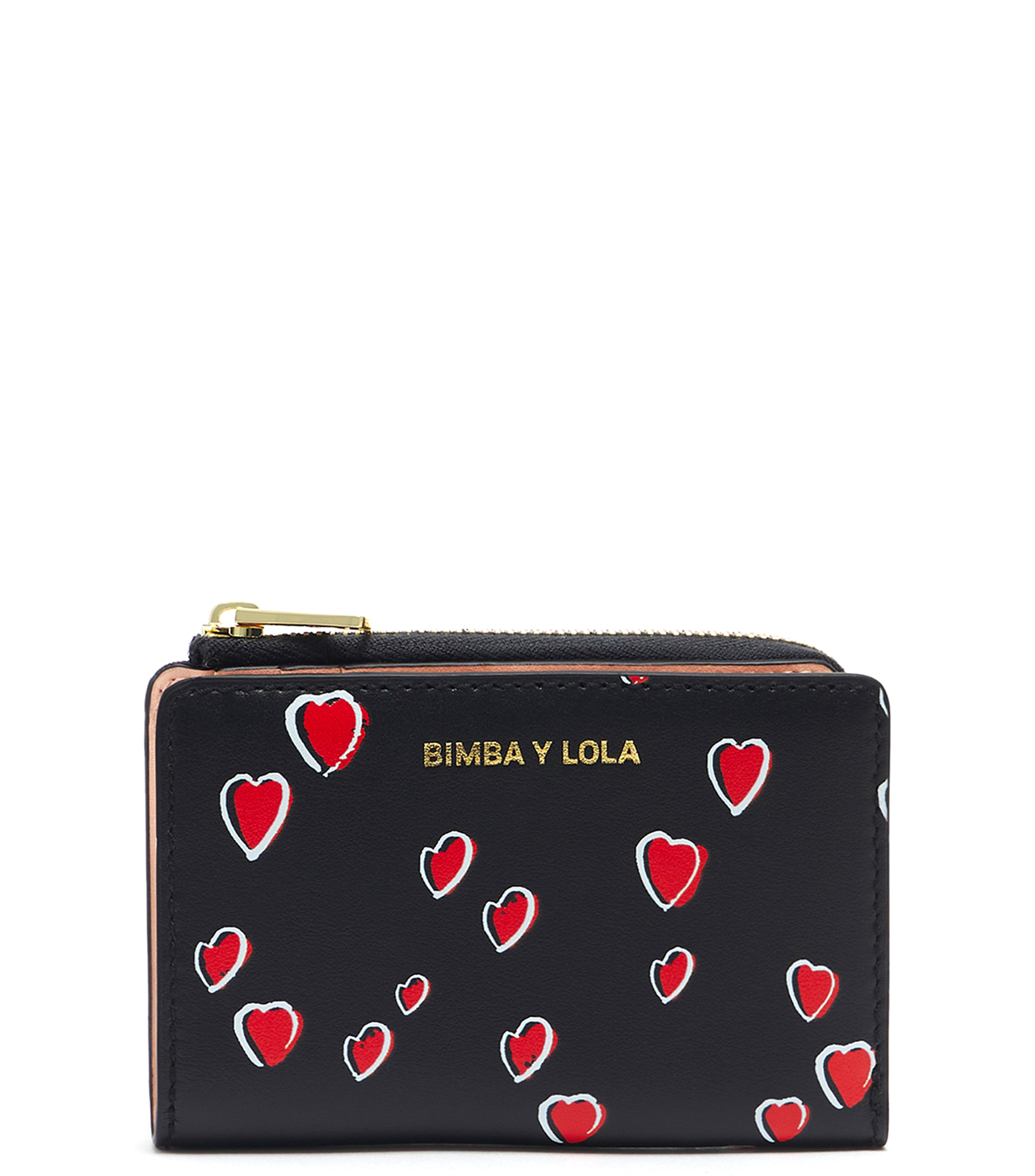 Bimba y Lola: Cartera negra en piel con corazones Mujer | El Palacio de ...