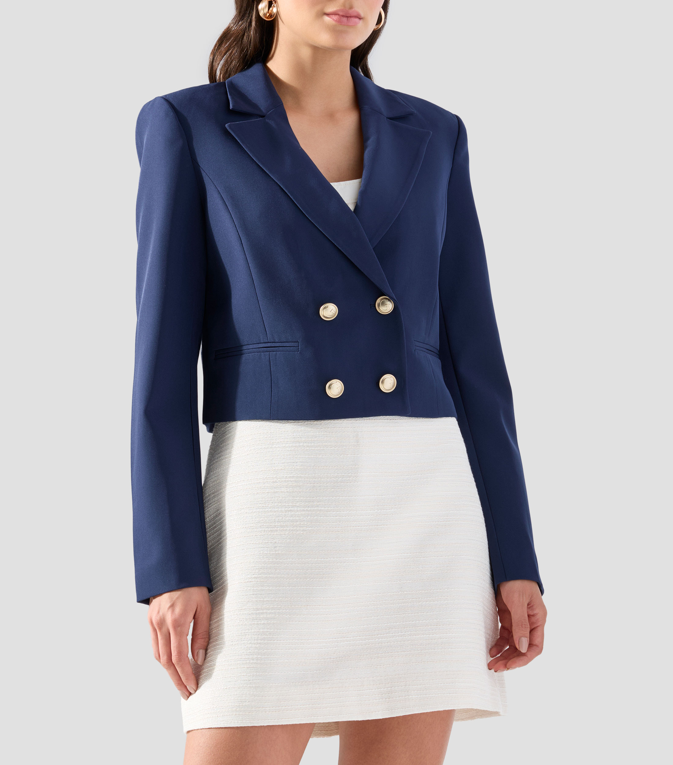 Guess Blazer corto liso Mujer |El Palacio de Hierro