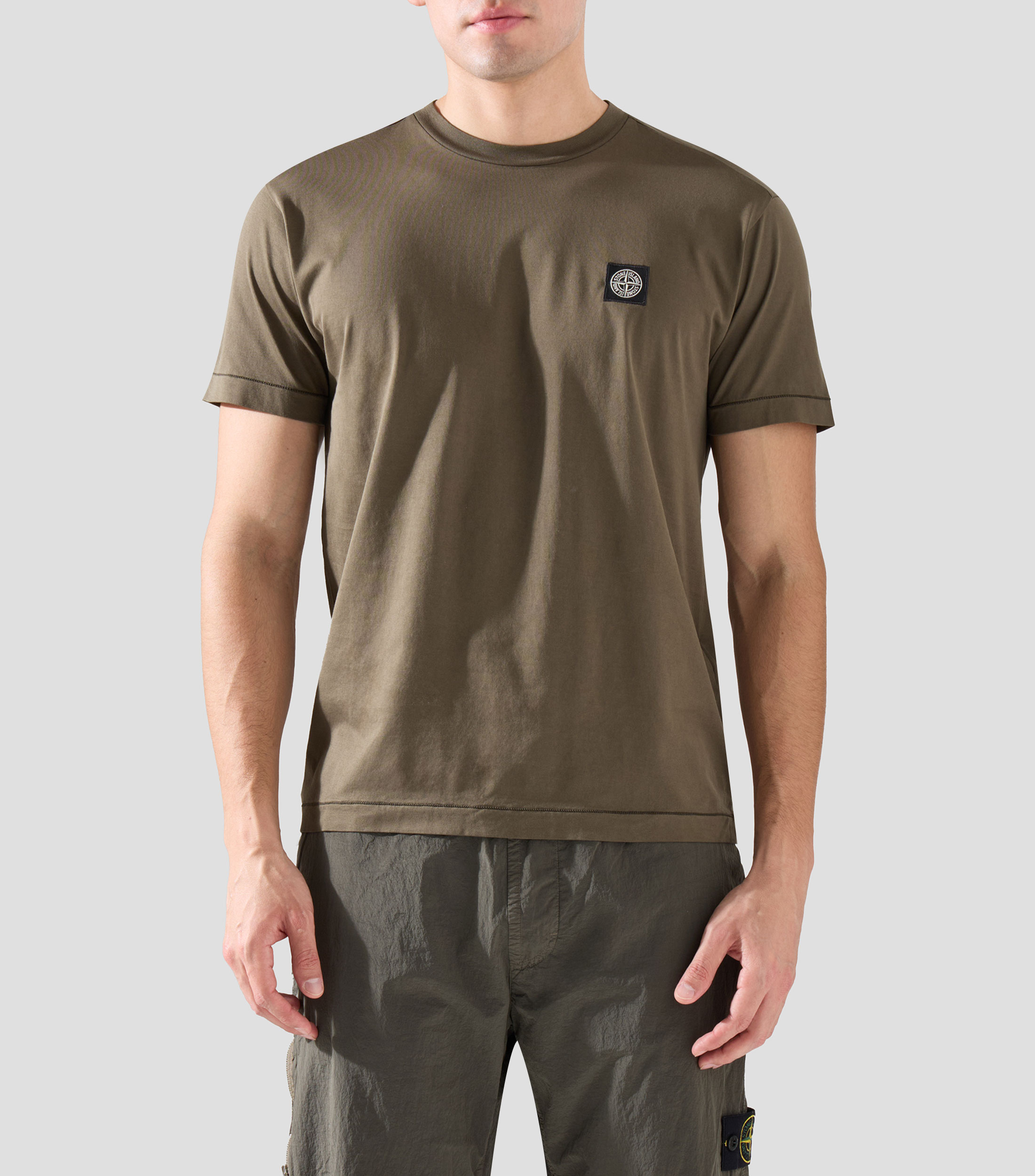 Stone Island Playera de cuello redondo con manga corta Hombre |El ...