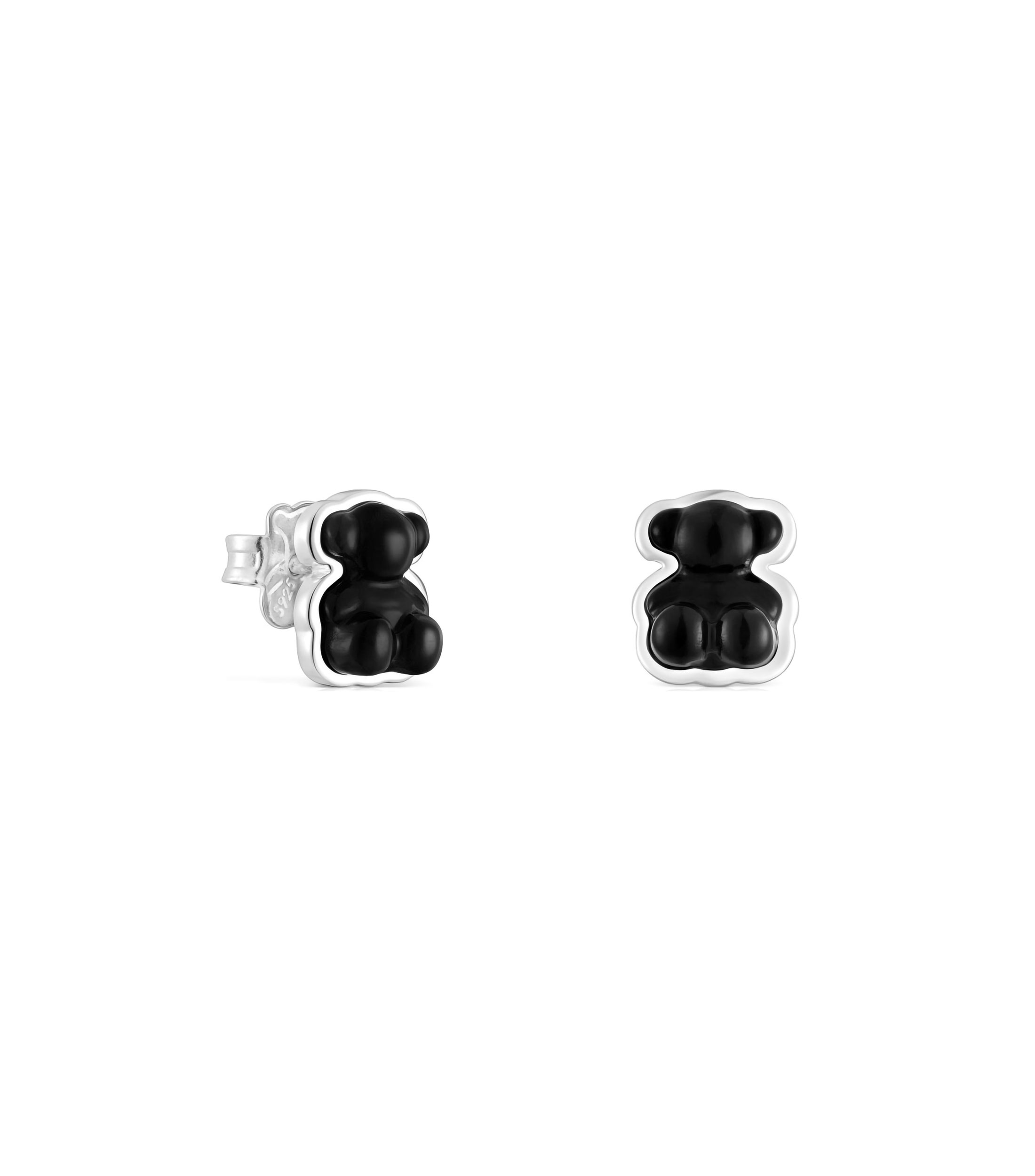 Tous Aretes en plata con ónix Bold Bear Mujer - El Palacio de Hierro