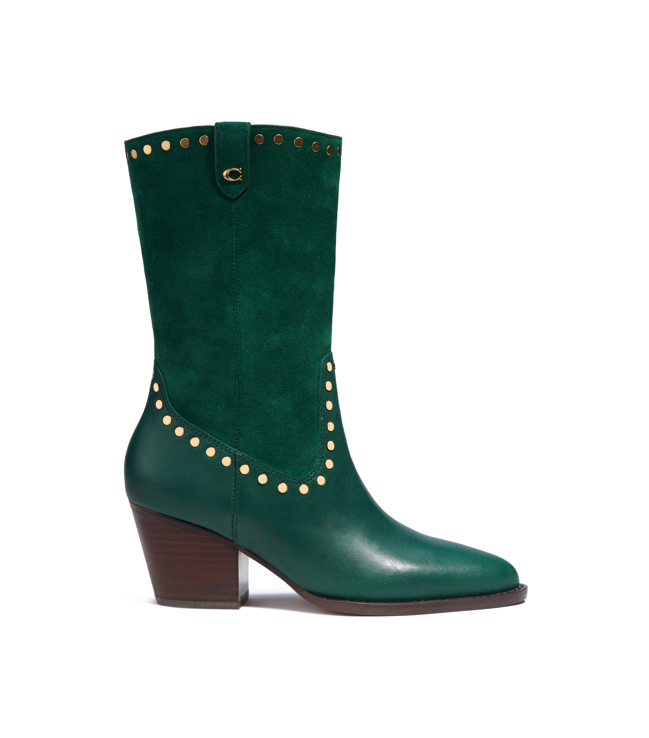 COACH Botas vaqueras Pheobe con tacón medio Mujer - El Palacio de Hierro