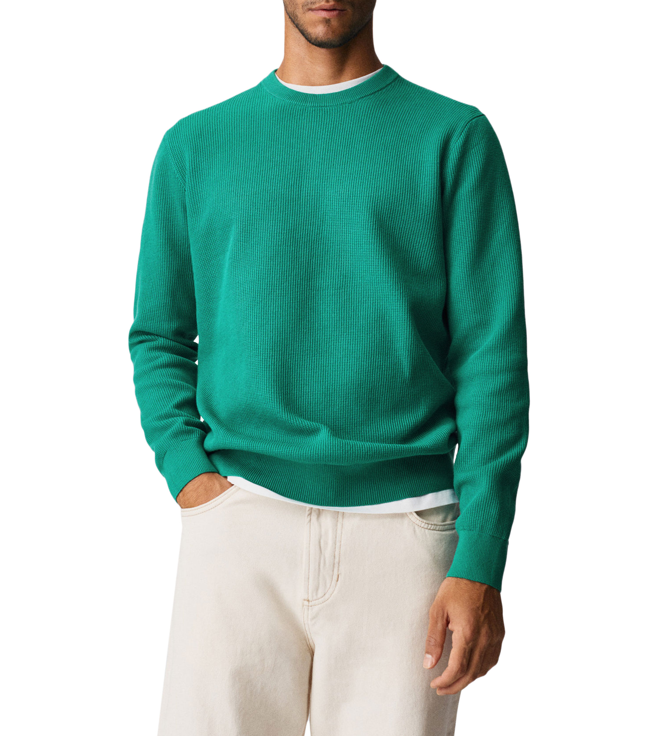 Mango Suéter cuello redondo Hombre - El Palacio de Hierro