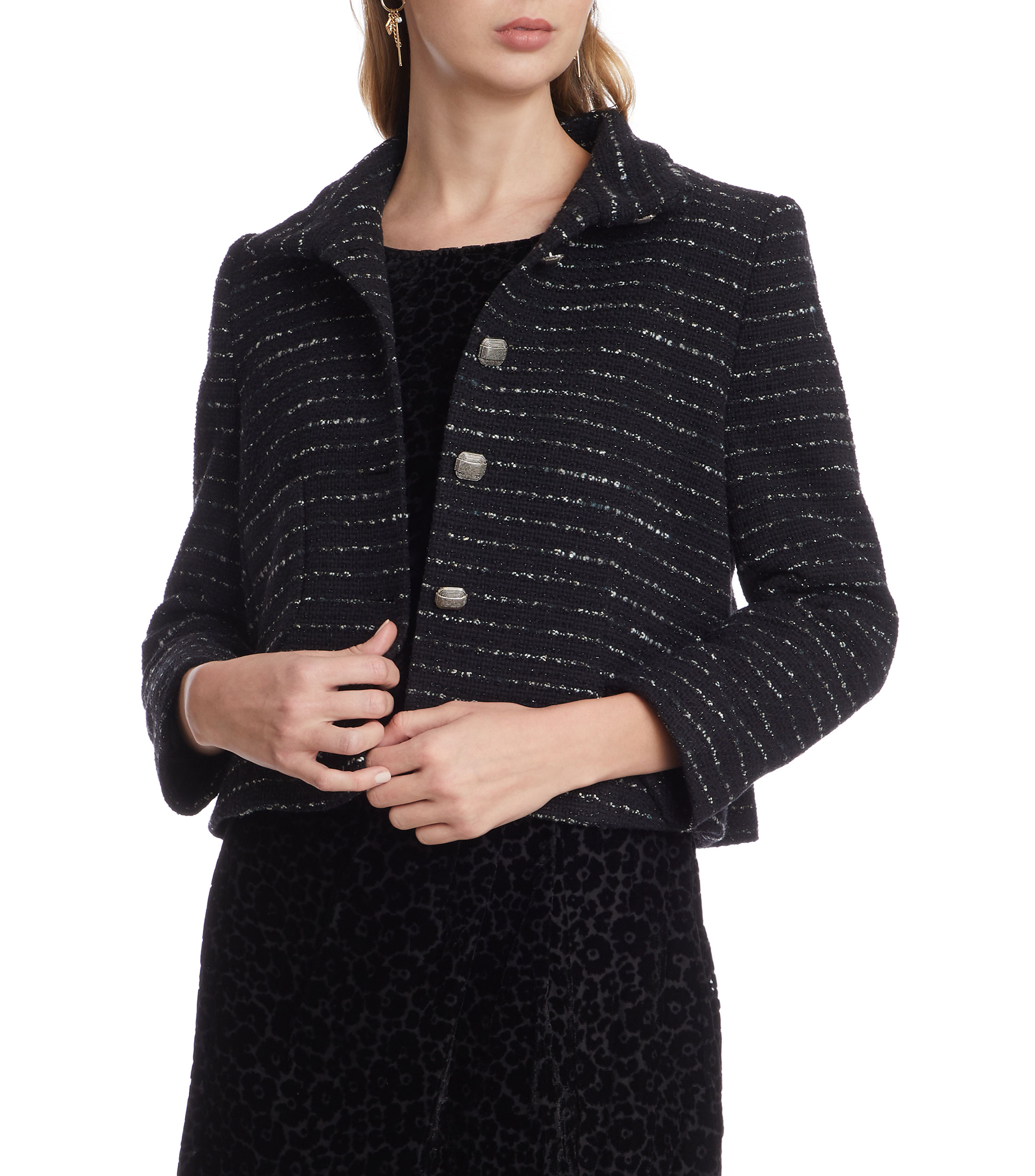 Ba&sh Saco corto con hilos metalizados Mujer - El Palacio de Hierro