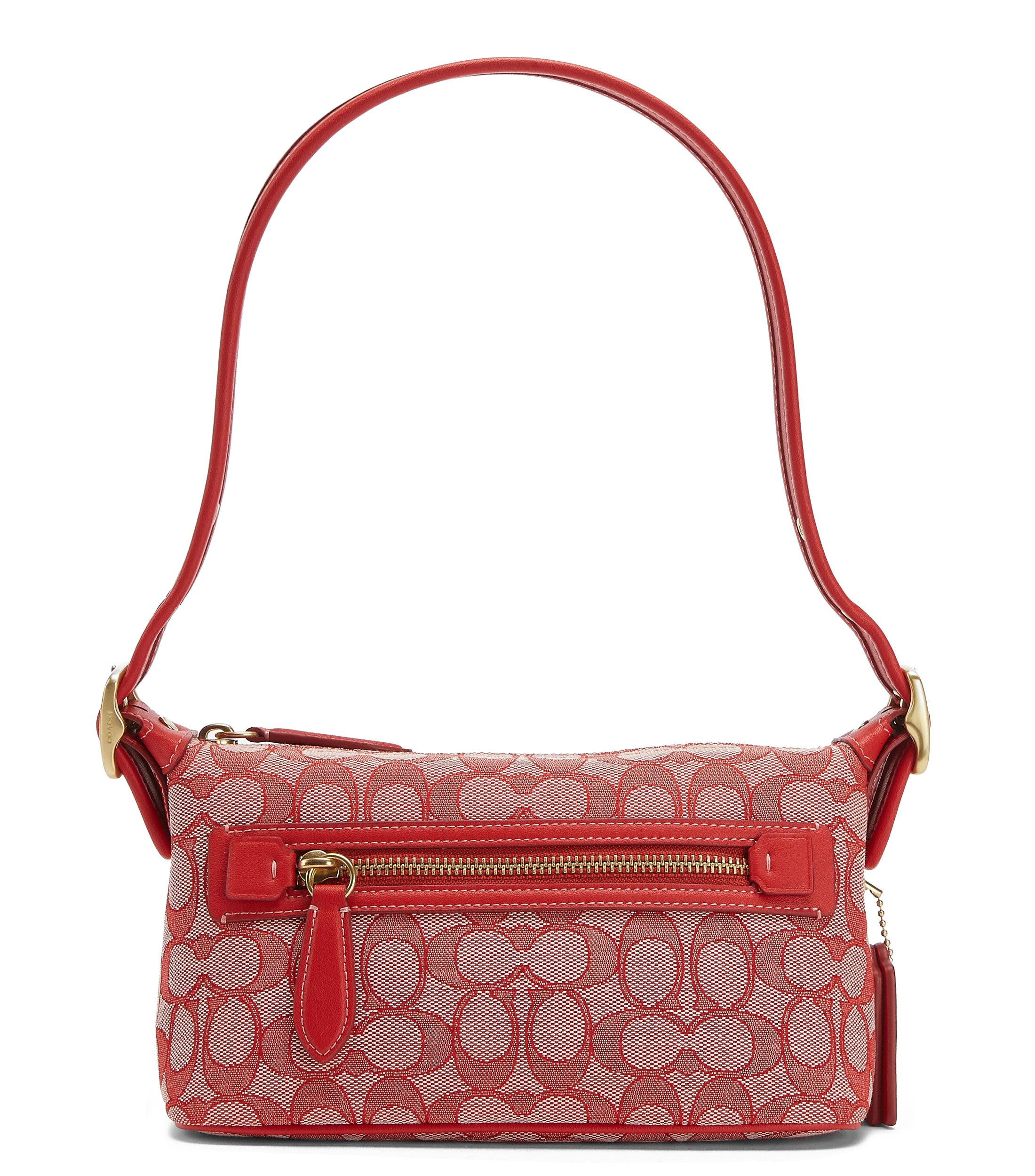 COACH: Bolsa shoulder roja con monogram Mujer | El Palacio de Hierro