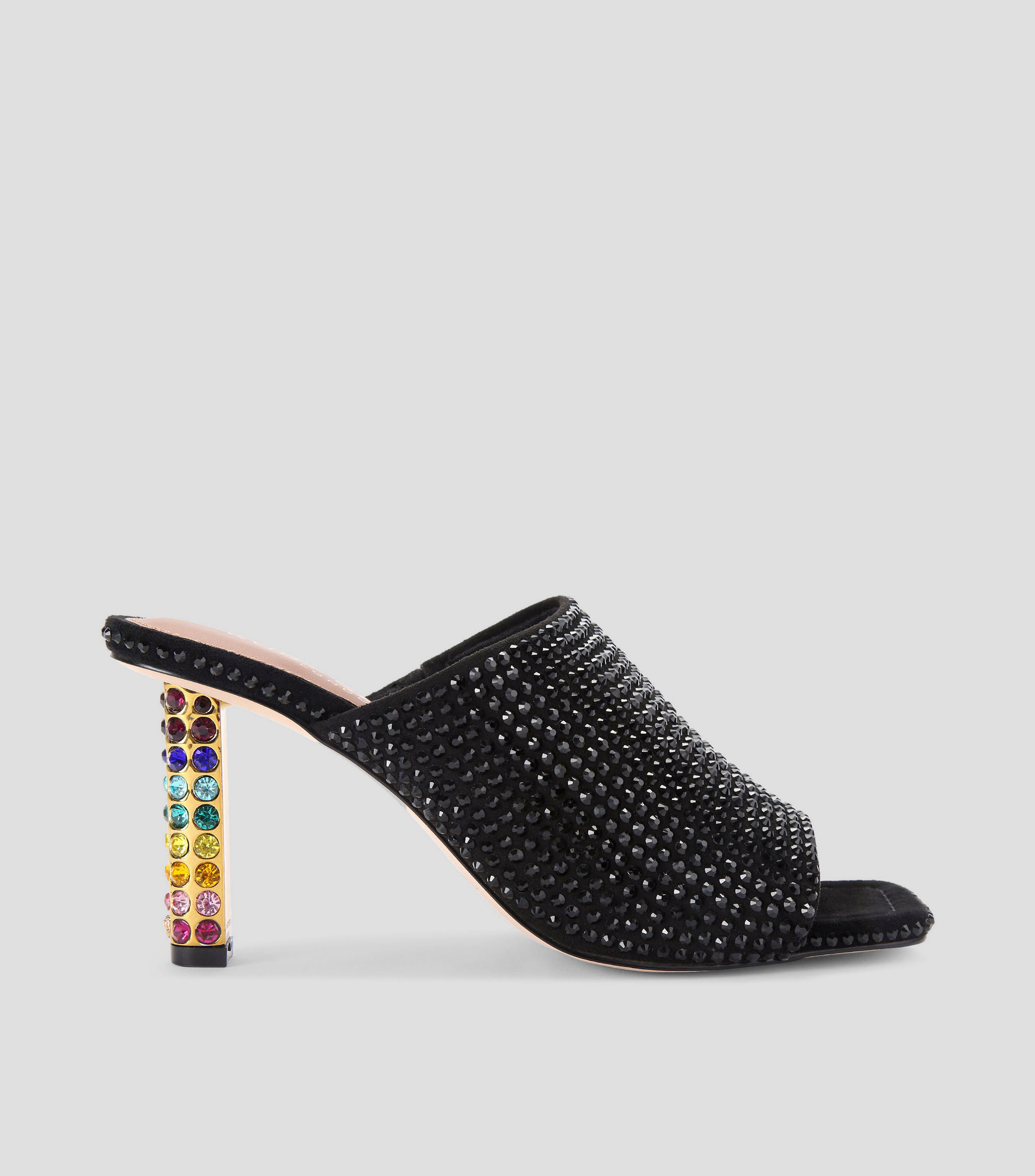 Kurt Geiger: Mules con tacón medio de media luna Mayfair High Mujer ...