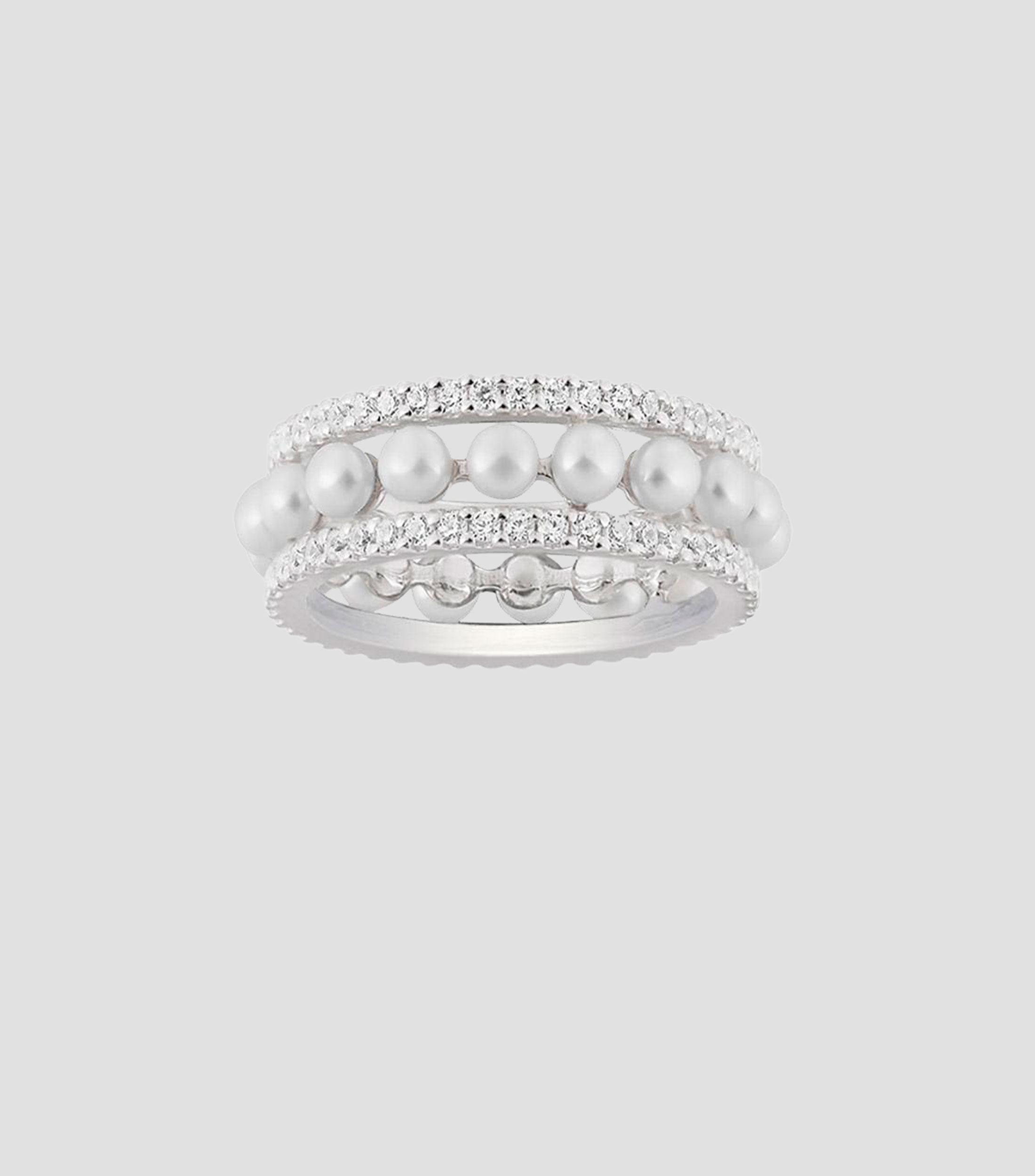 APM Monaco: Anillo en plata .925 triple aro Mujer | El Palacio de Hierro