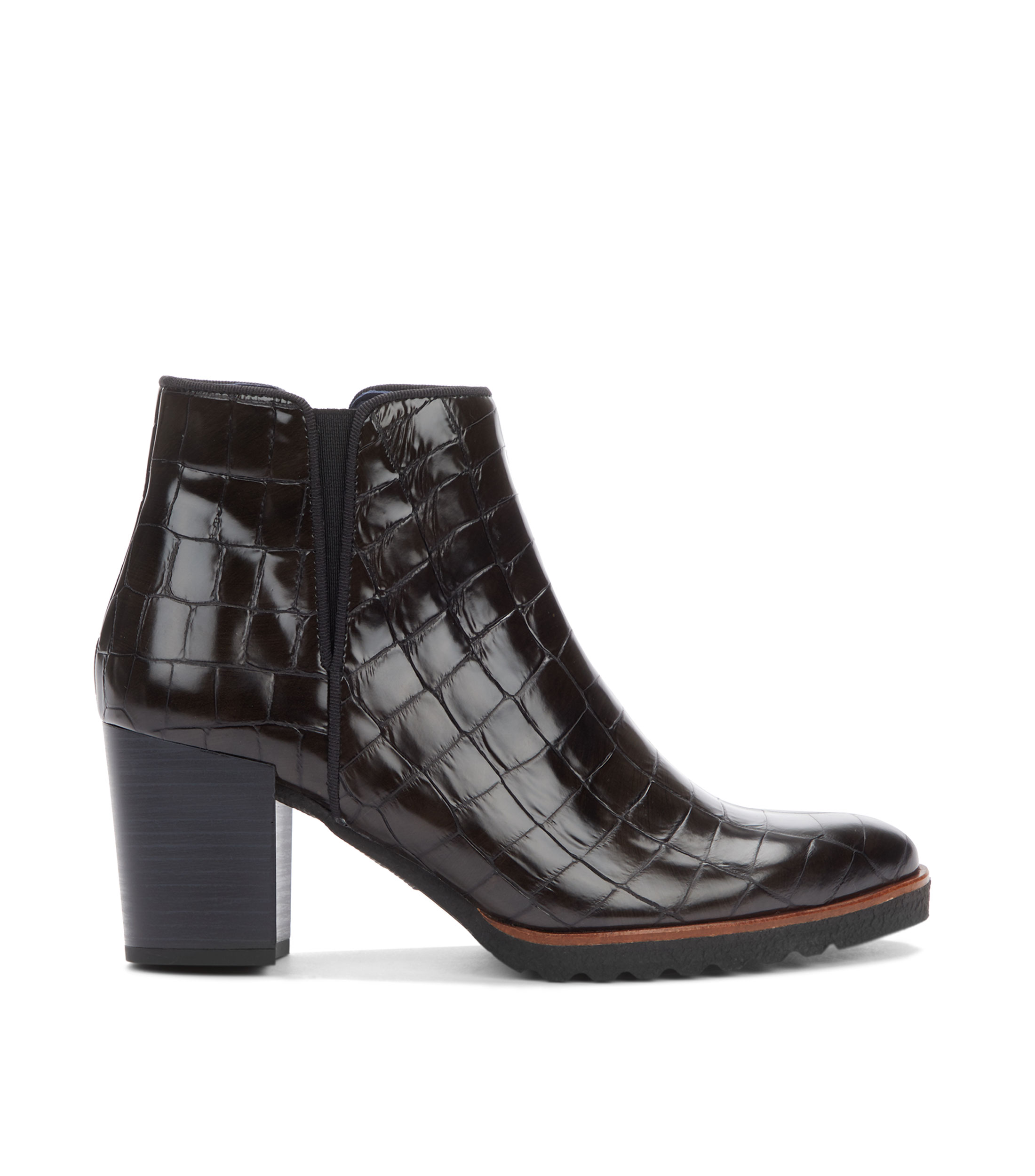 Dorking: Botines Chelsea con tacón medio ancho Mujer | El Palacio de Hierro