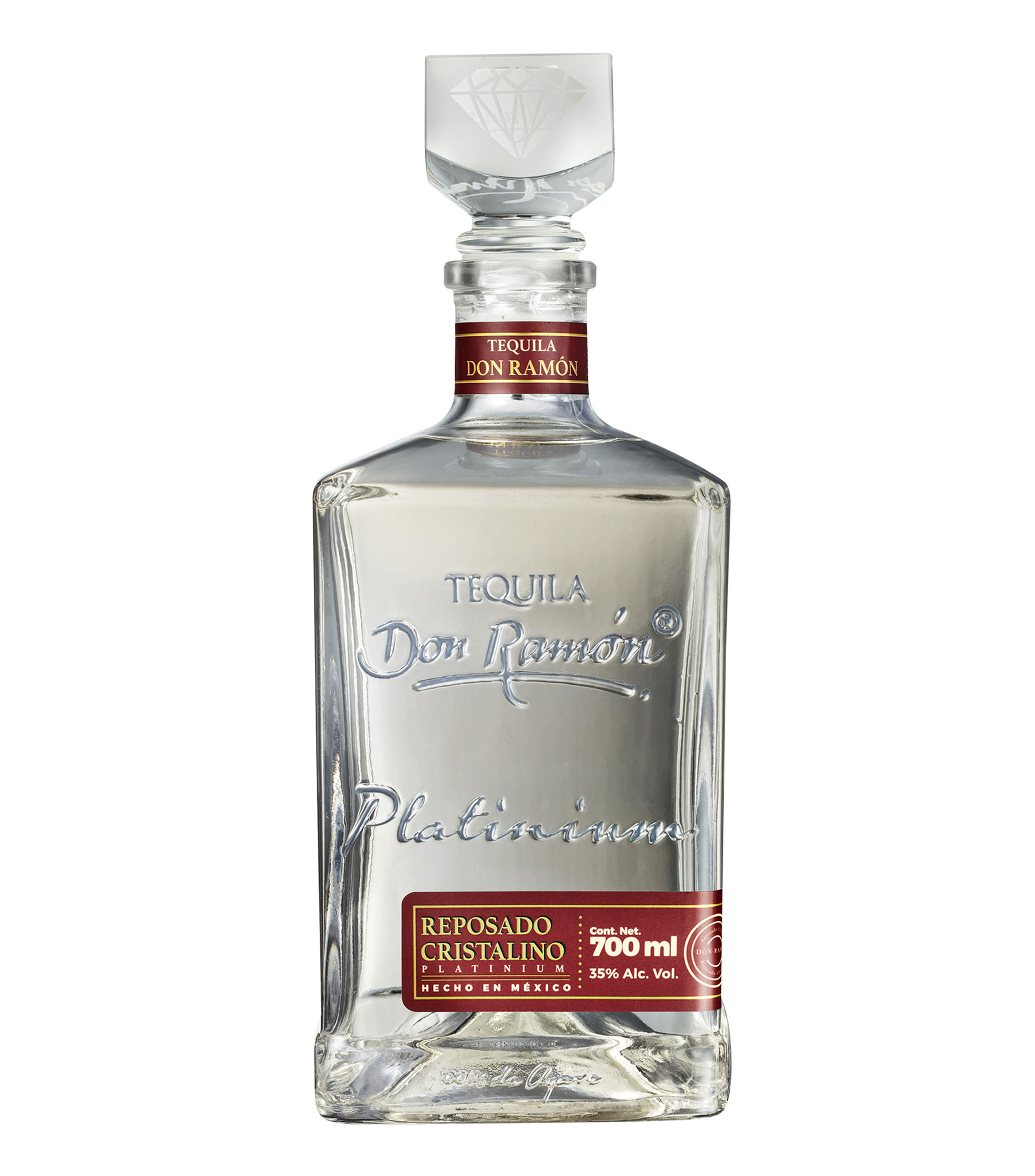 Don Ramón: Tequila Reposado Cristalino Don Ramón Platinum, 700 ml | El ...