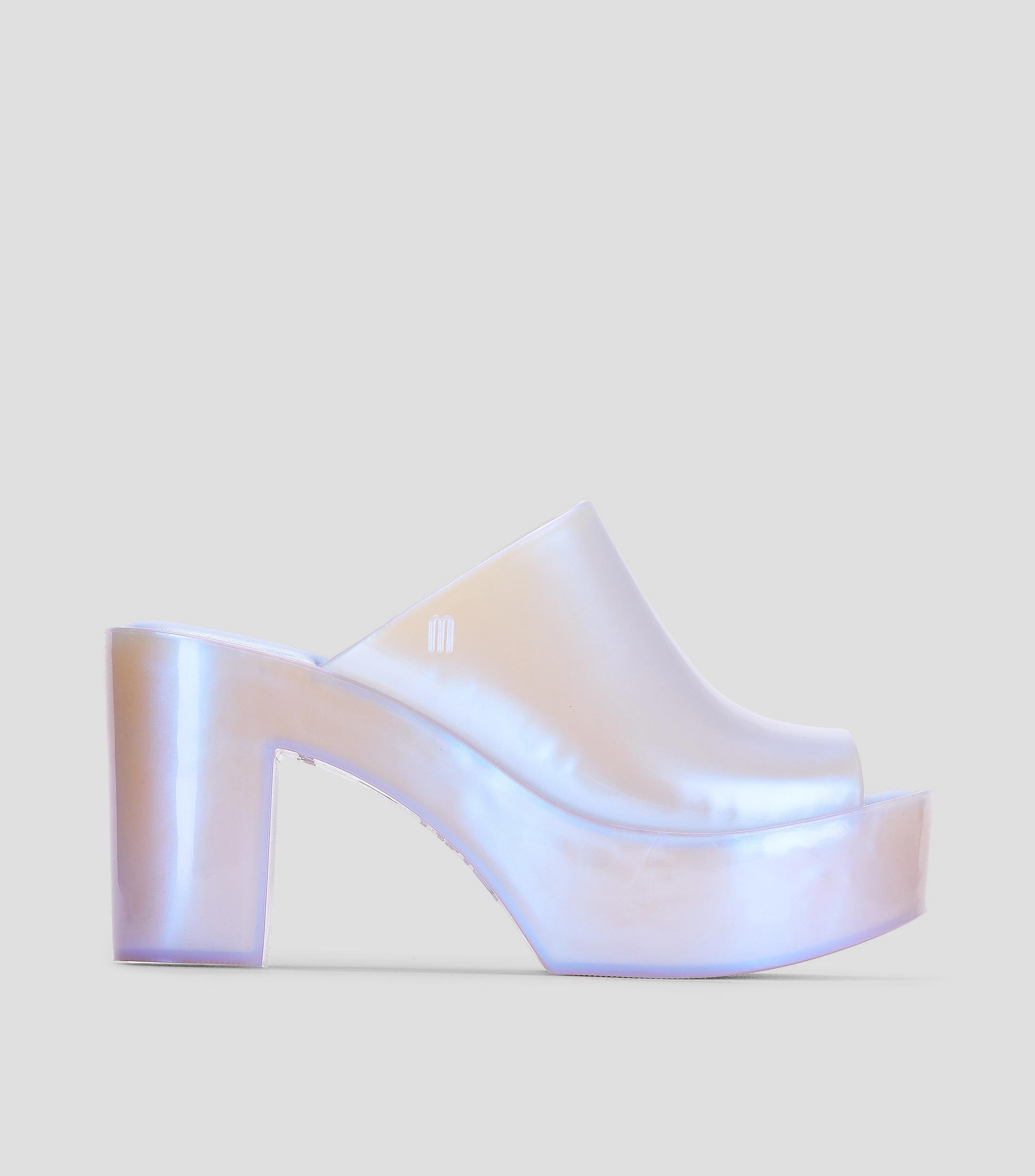 Melissa: Sandalias con tacón alto y plataforma Mule Mujer | El Palacio ...