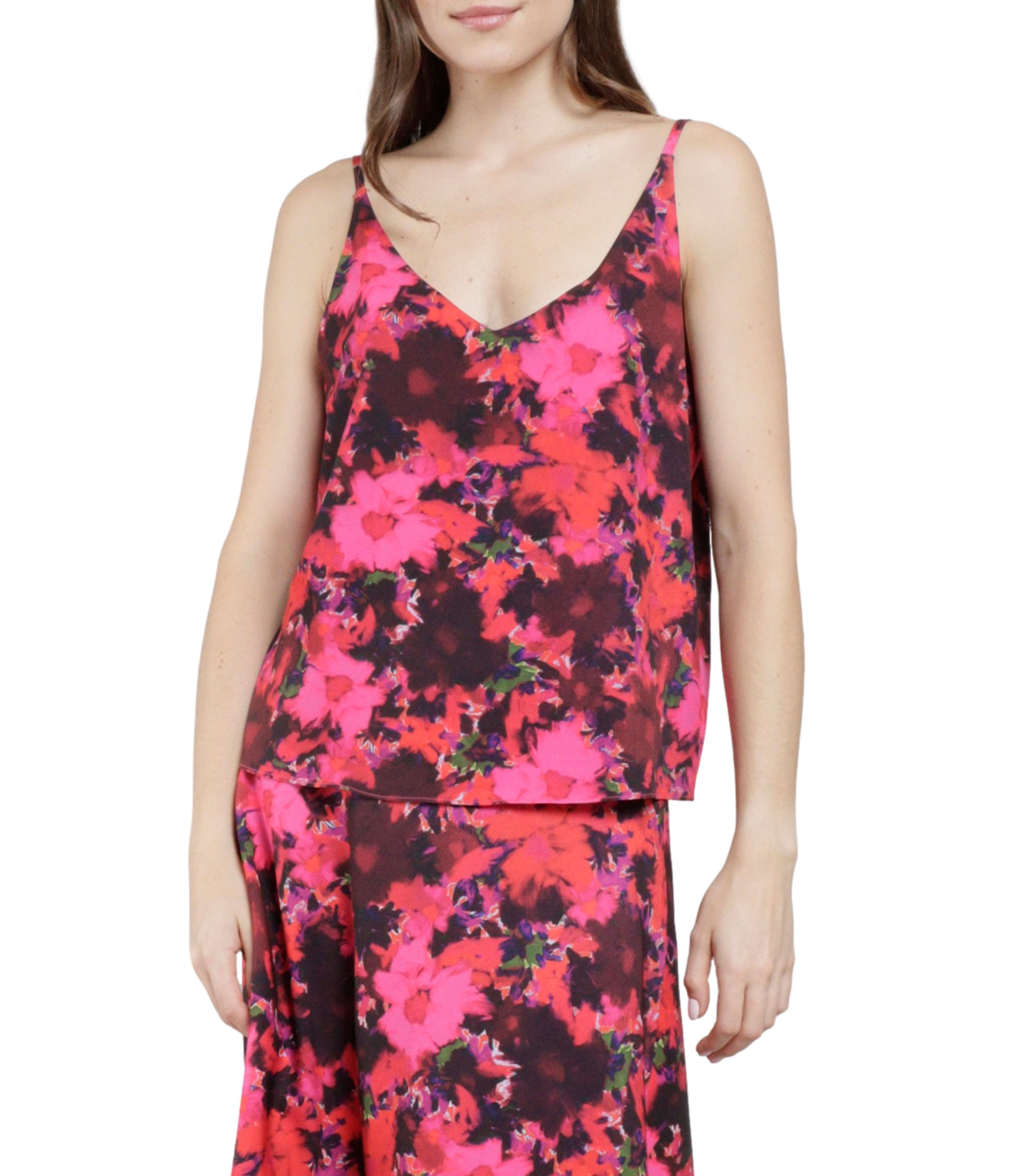 Octavia: Blusa tipo Crop Top con flores y sin mangas Mujer | El Palacio ...