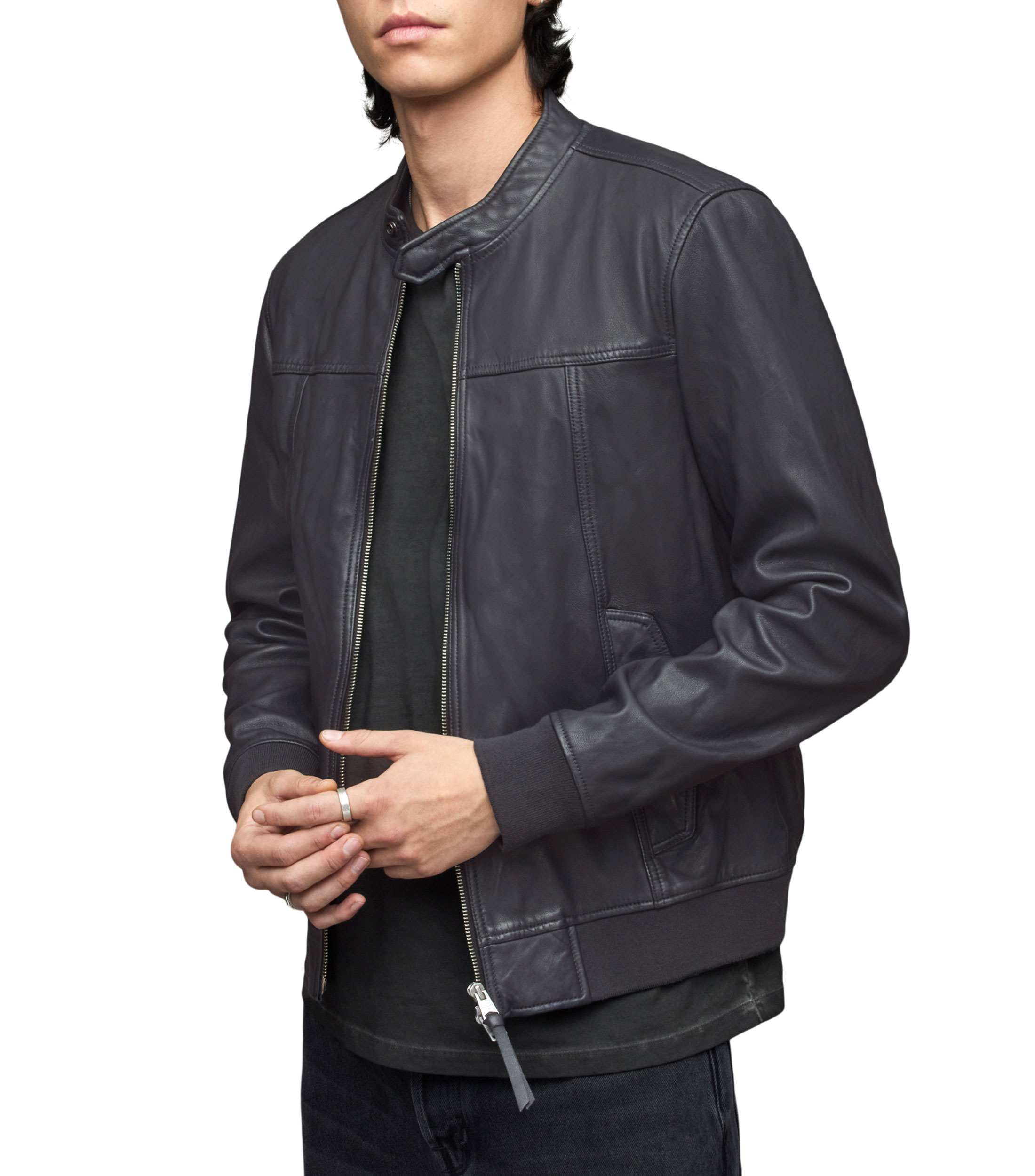 AllSaints Chamarra Biker en piel Hombre - El Palacio de Hierro