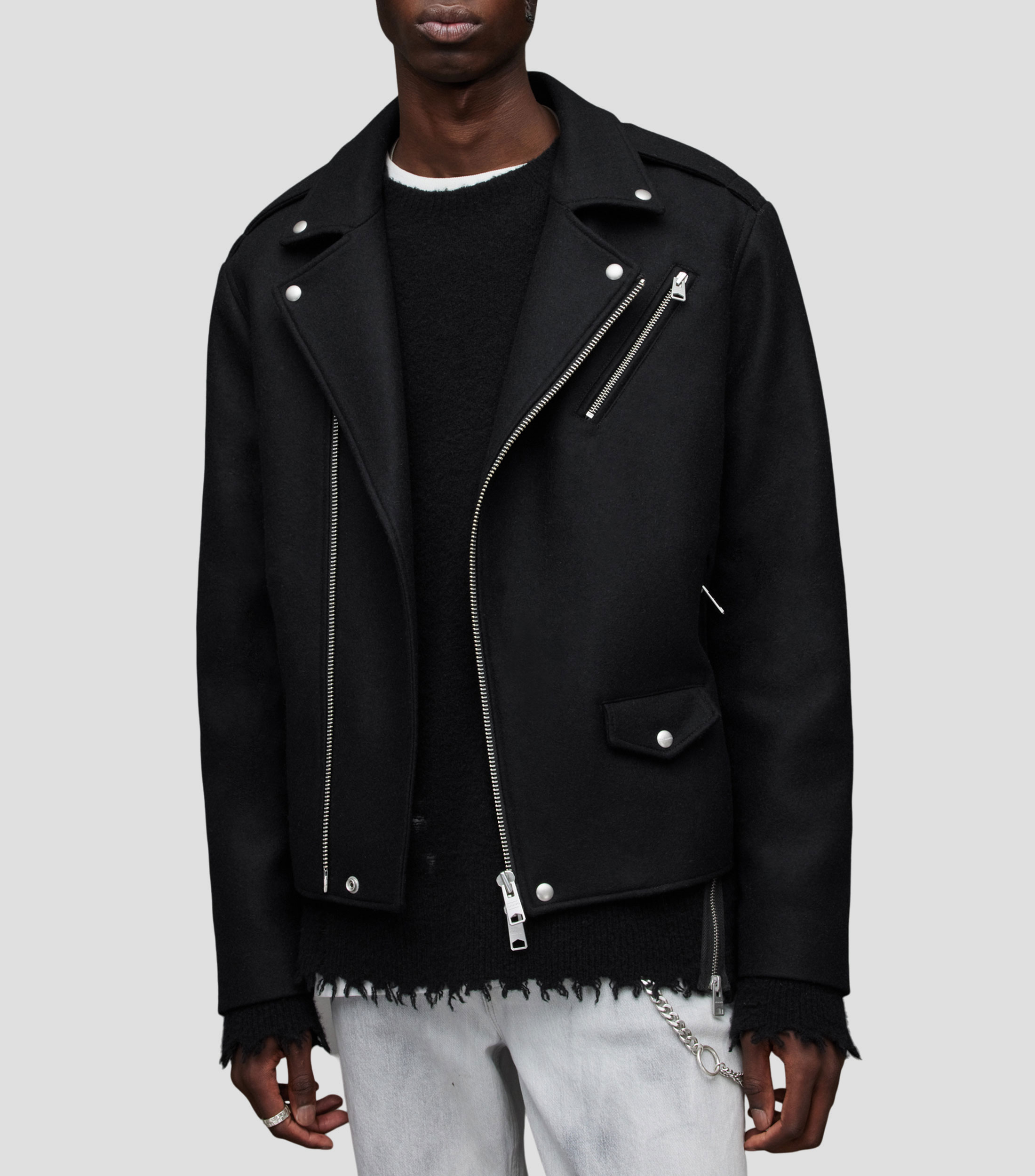 AllSaints Chamarra Biker Hombre - El Palacio de Hierro