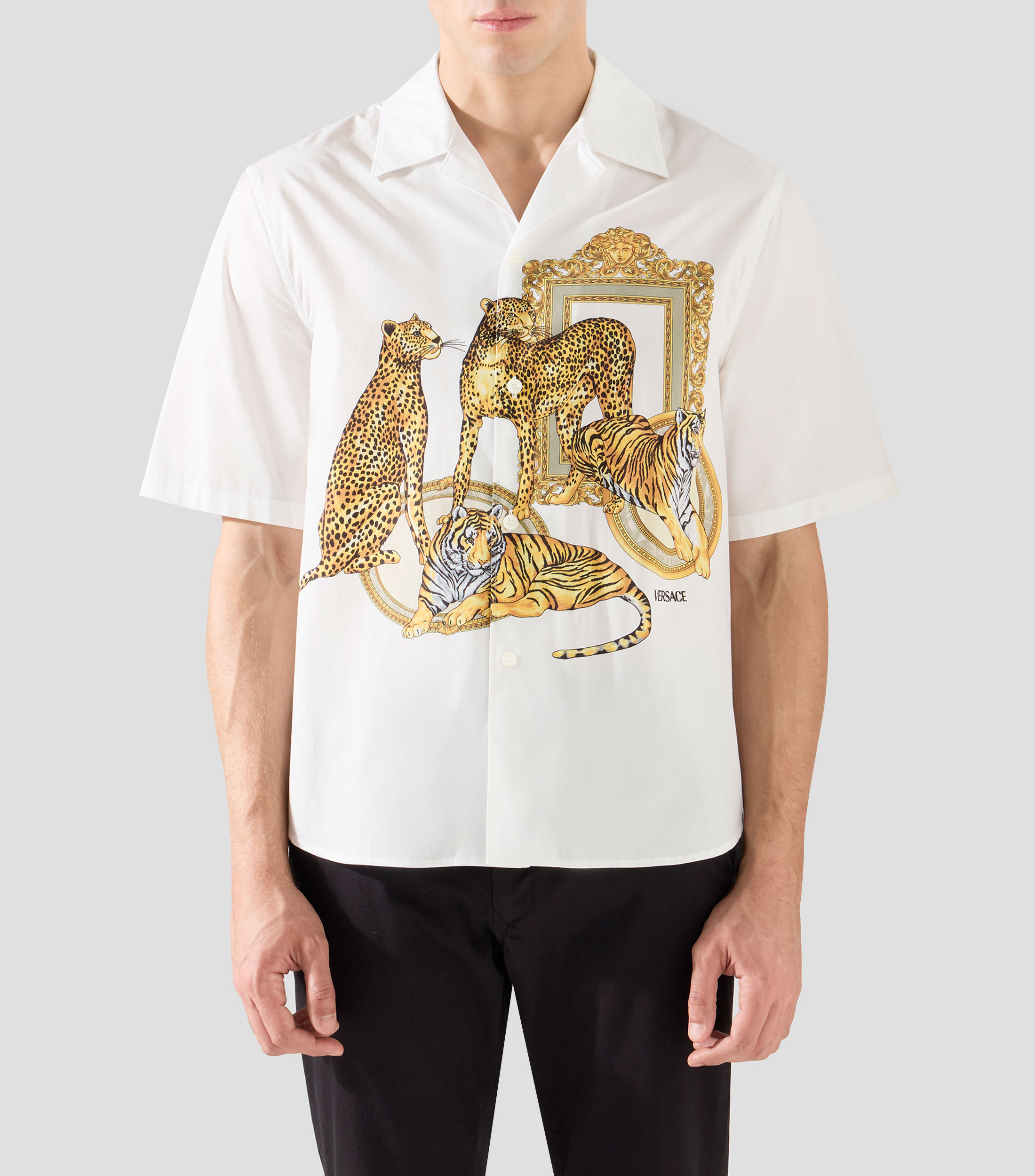Versace Camisa estampada Manga Corta Hombre |El Palacio de Hierro
