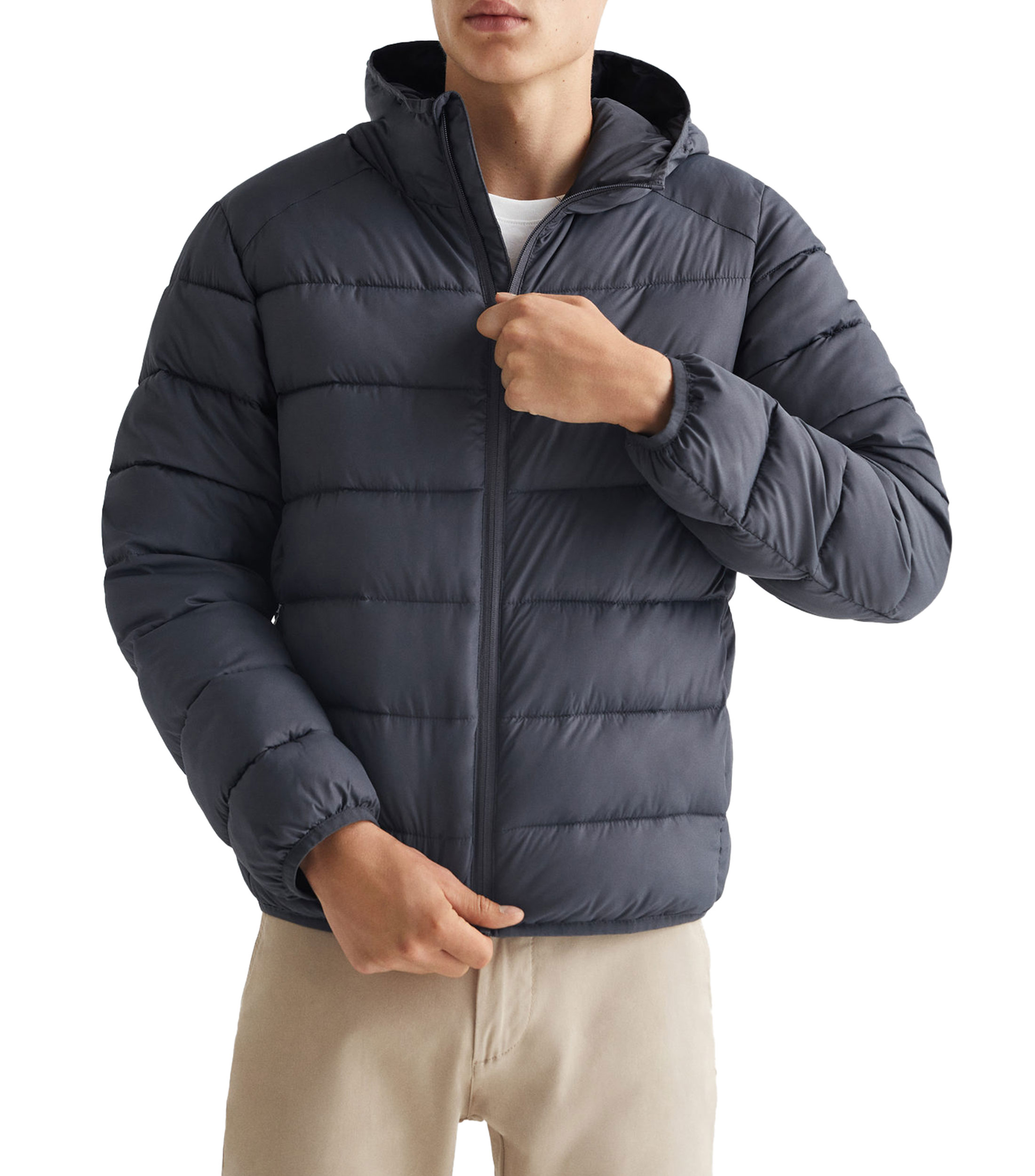 Mango Chamarra puffer con capucha Niño - El Palacio de Hierro