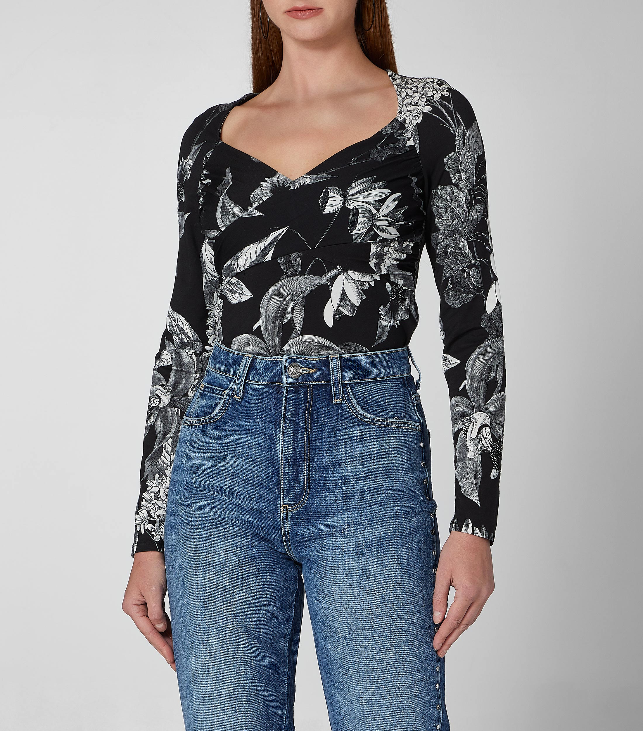 Guess: Blusa Estampado Floral Manga Larga Mujer | El Palacio de Hierro