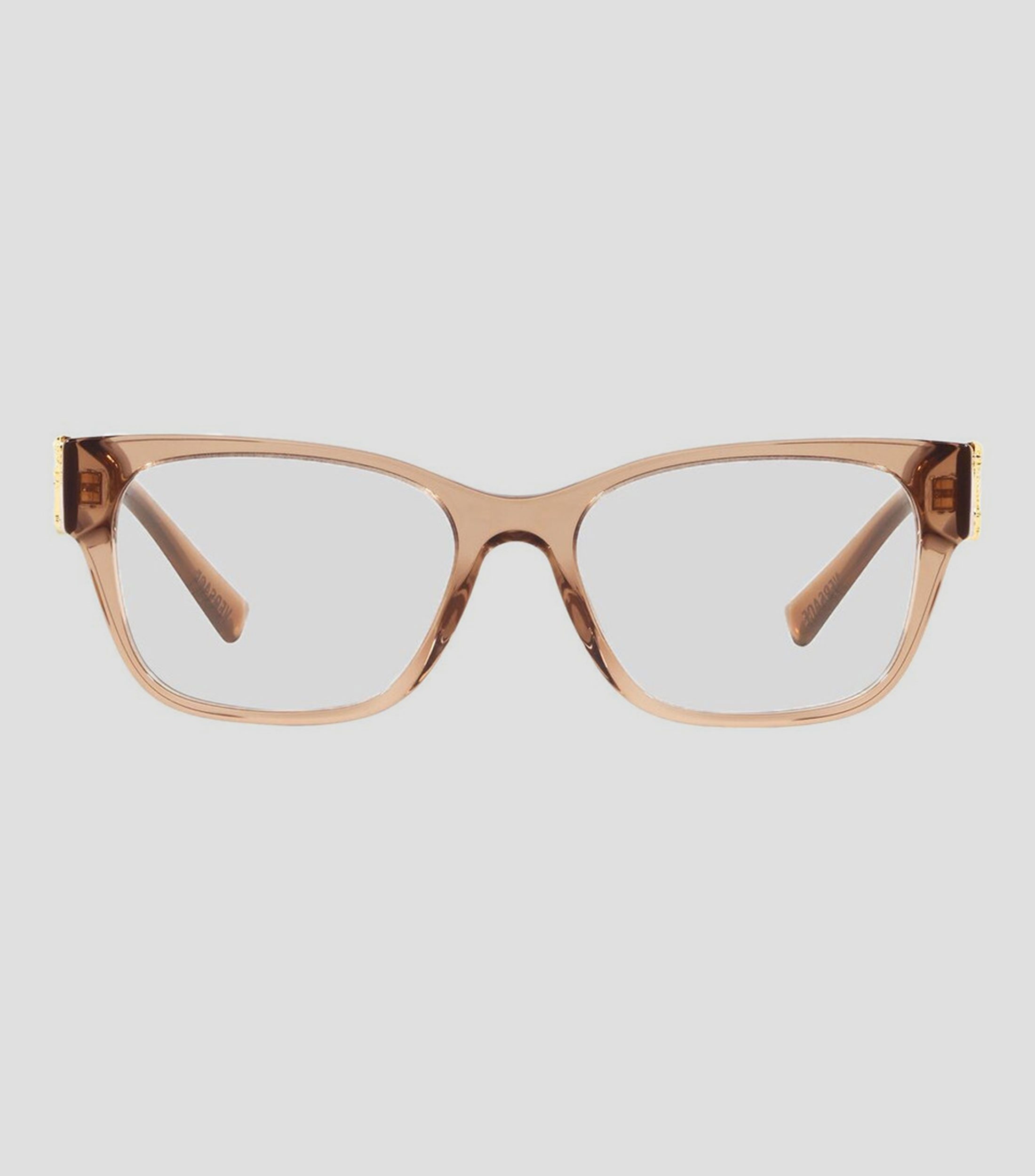 Versace Lentes Oftálmicos Panthos con Inicial V Semitransparentes Mujer ...
