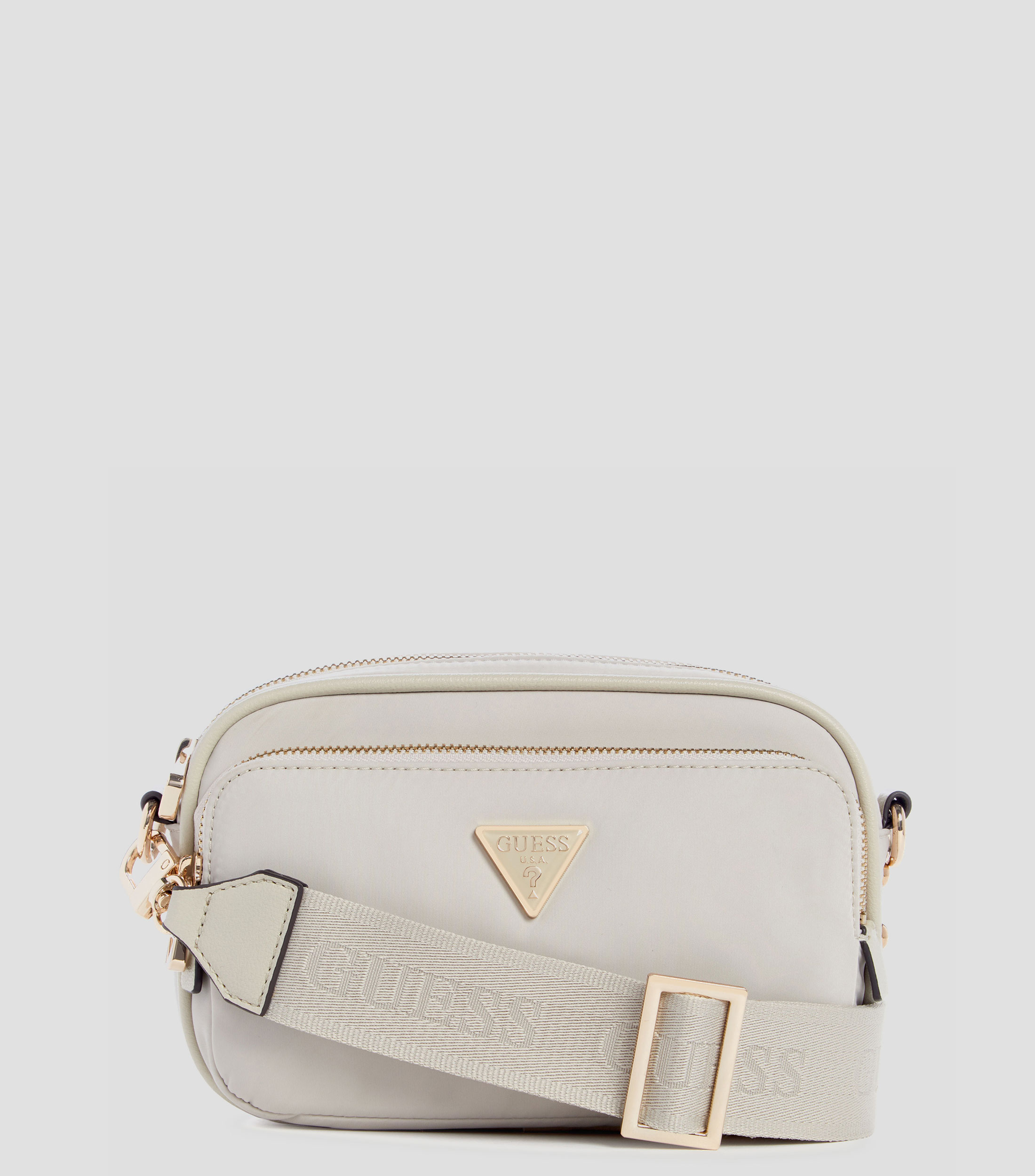 Guess: Bolso crossbody beige Eco Gemma Camera Mujer | El Palacio de Hierro