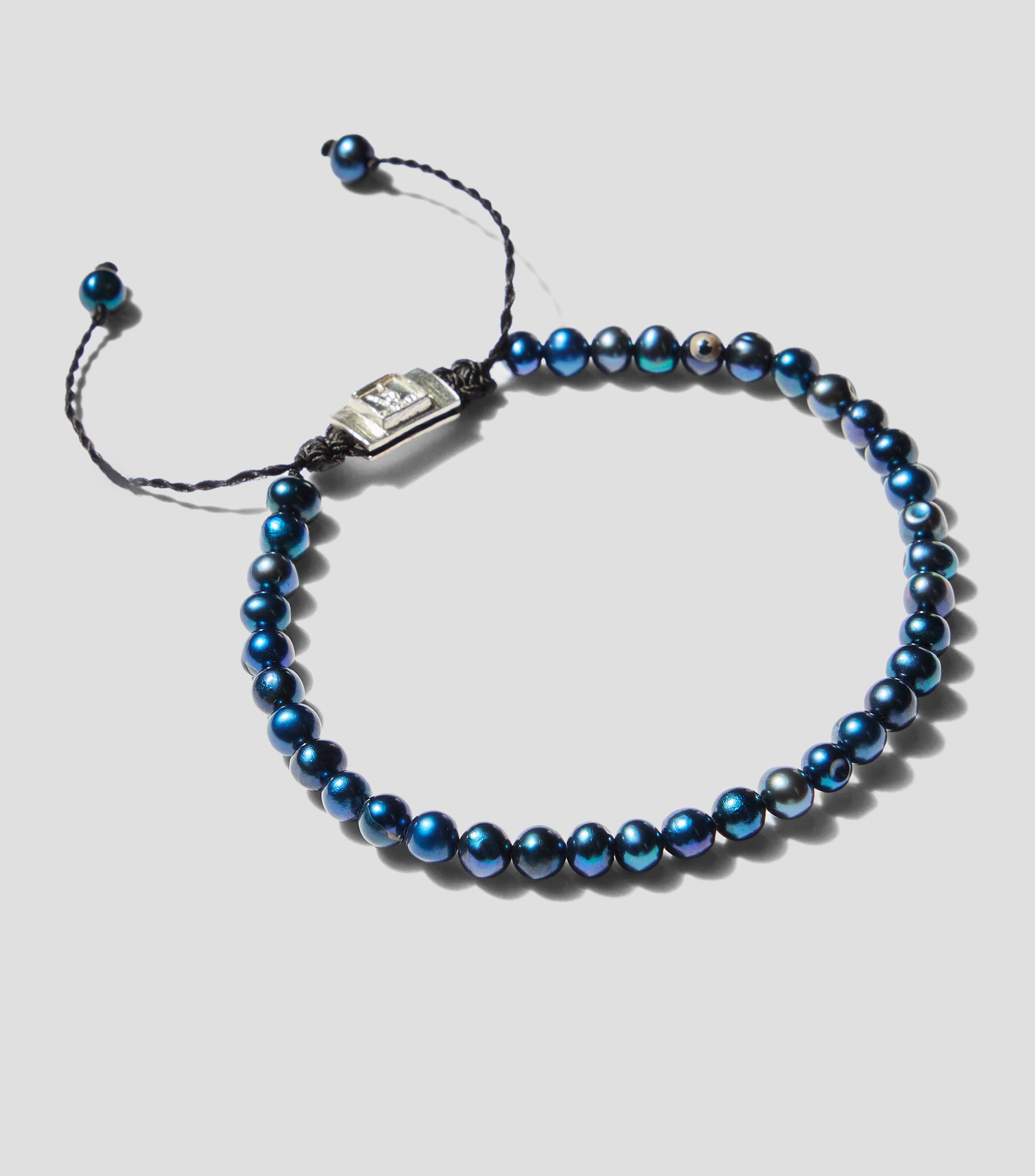 ROCK & JEWEL_C823_Rock & Jewel Pulsera con perlas azules Hombre |El ...