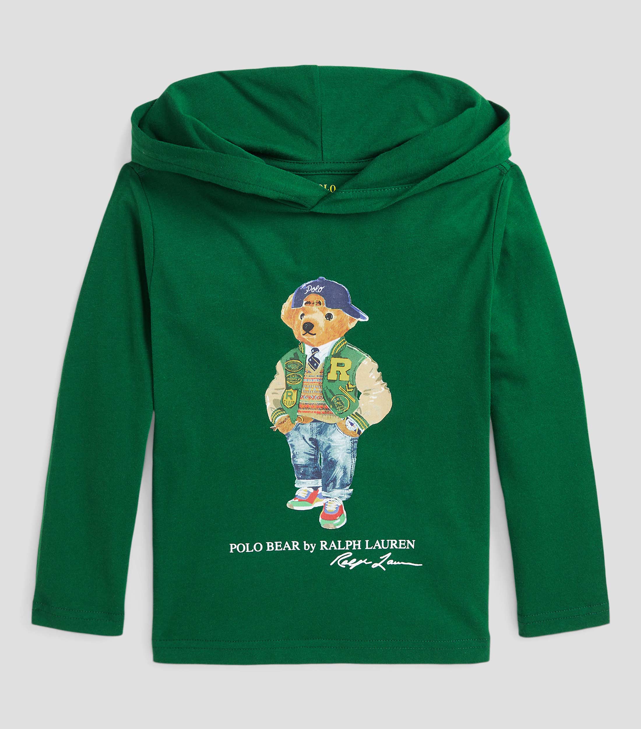 Polo Ralph Lauren: Playera Oso de manga larga con capucha Niño | El ...