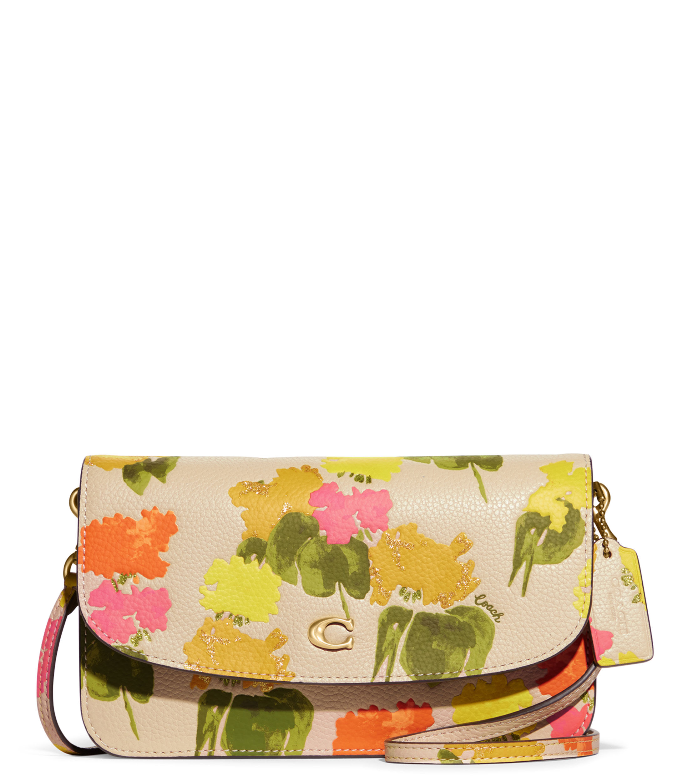 COACH Bolso crossbody con flores en piel - El Palacio de Hierro
