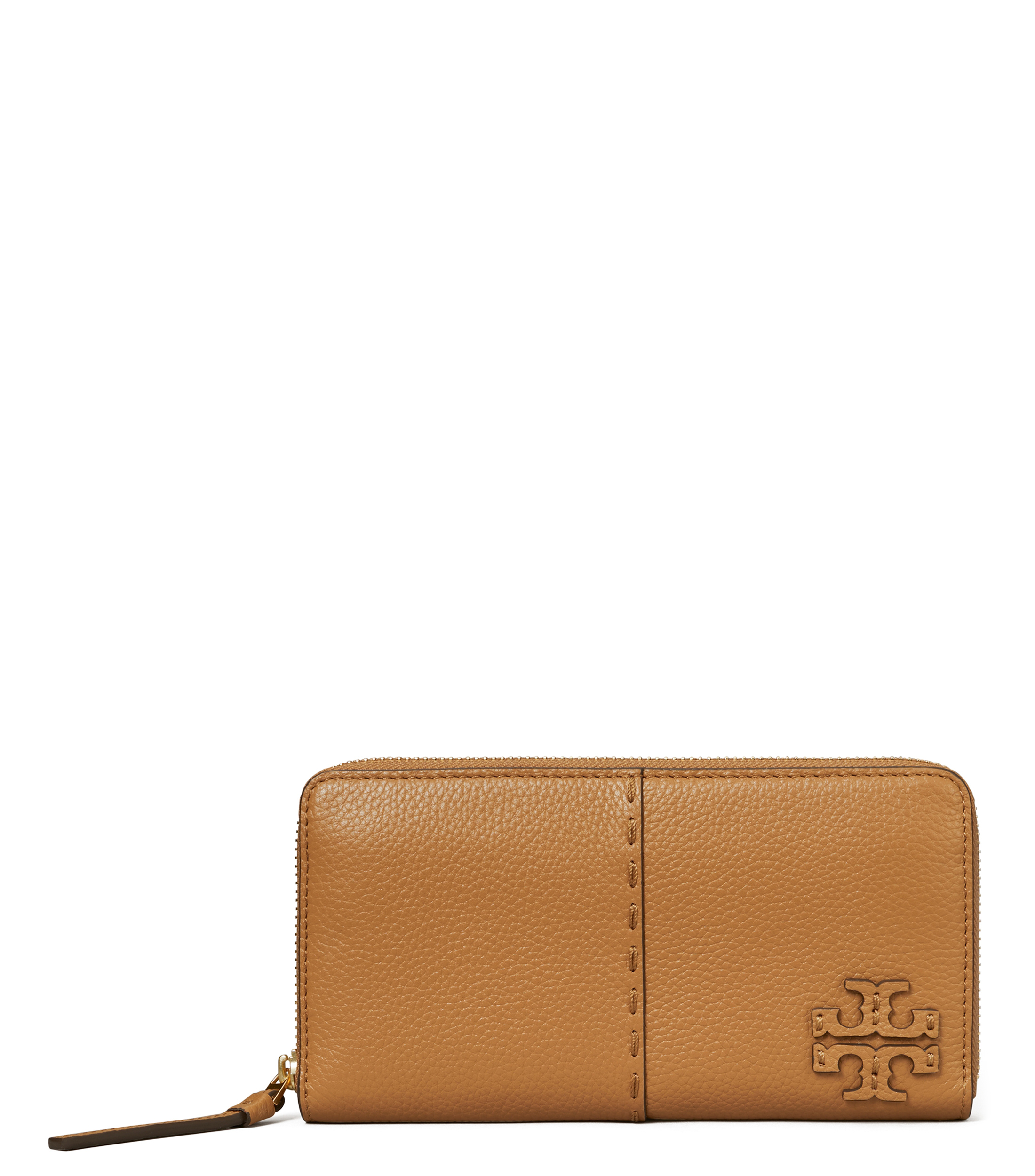 Tory Burch: Cartera en Piel café McGraw Zip Continental Mujer | El ...