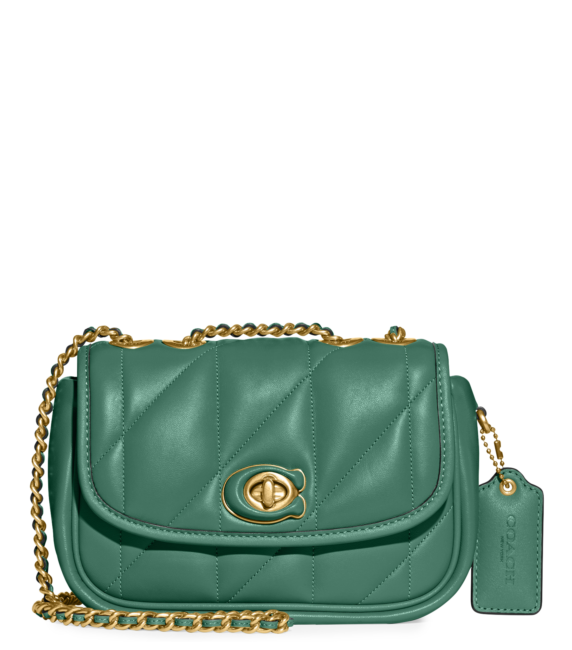 COACH: Bolso crossbody verde en piel Madison Mujer | El Palacio de Hierro