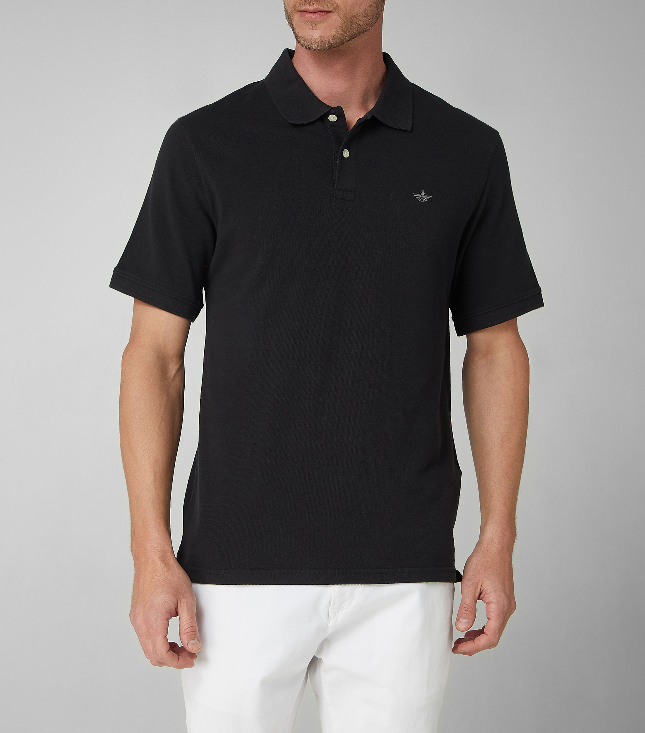 Dockers: Playera tipo Polo negra con manga corta Hombre | El Palacio de ...