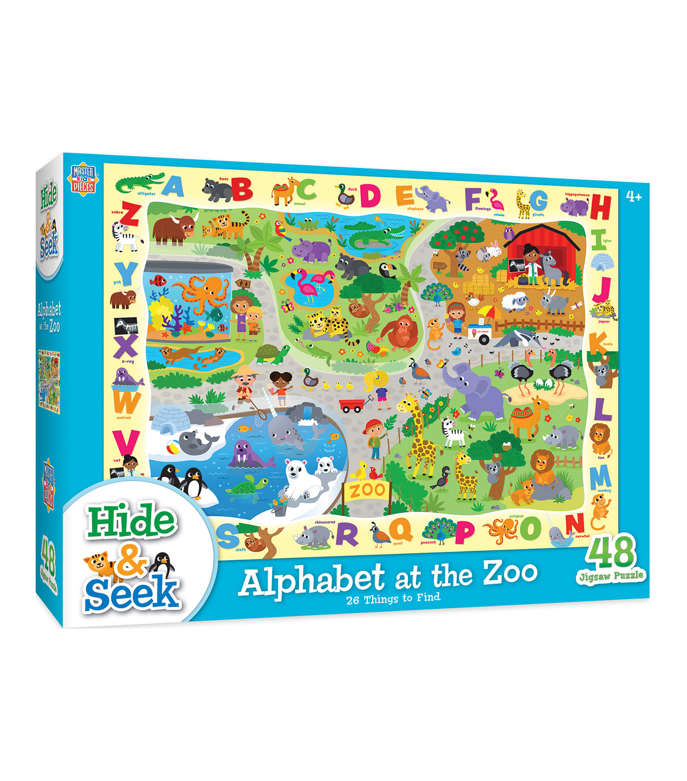 Master Pieces Rompecabezas Alfabeto en el Zoológico - El Palacio de Hierro